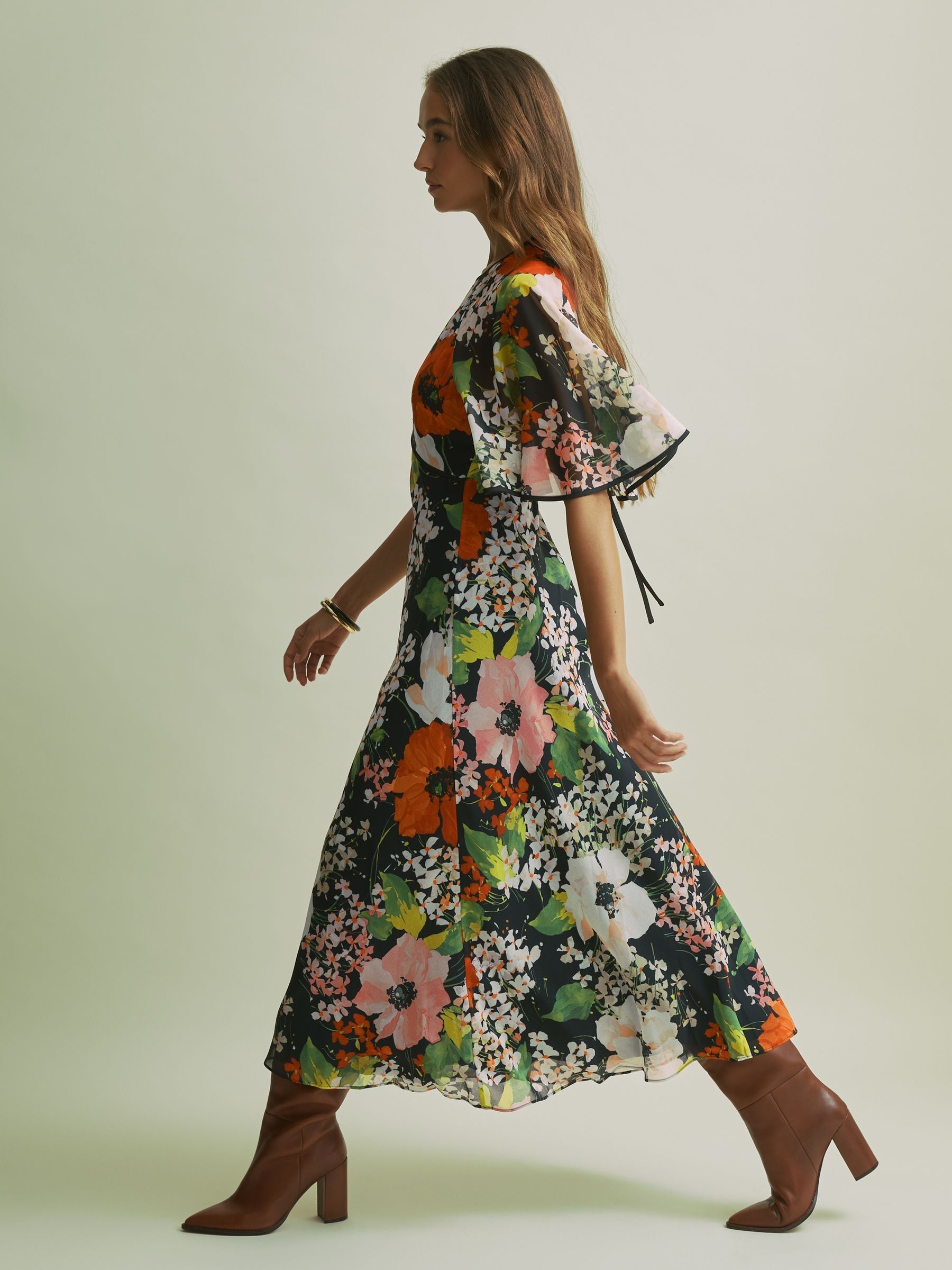 Buy Florere Cape Detail Midi Dress from the Next UK online shop