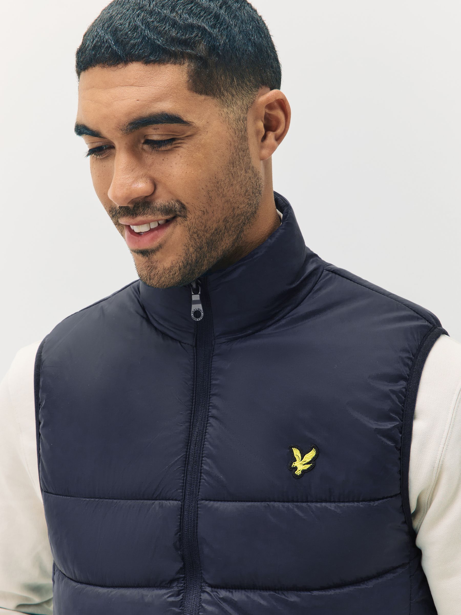 Buy Lyle & Scott Blue Gilet from Next Kuwait