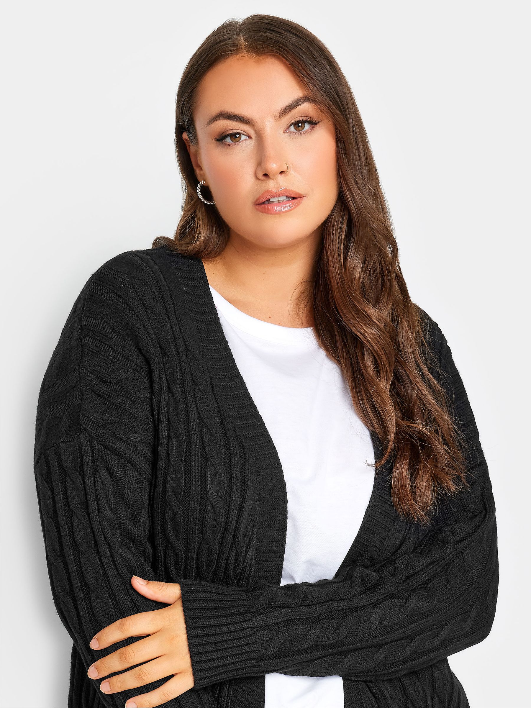 Buy Yours Curve Black Maxi Longline Cardigan from the Next UK online shop