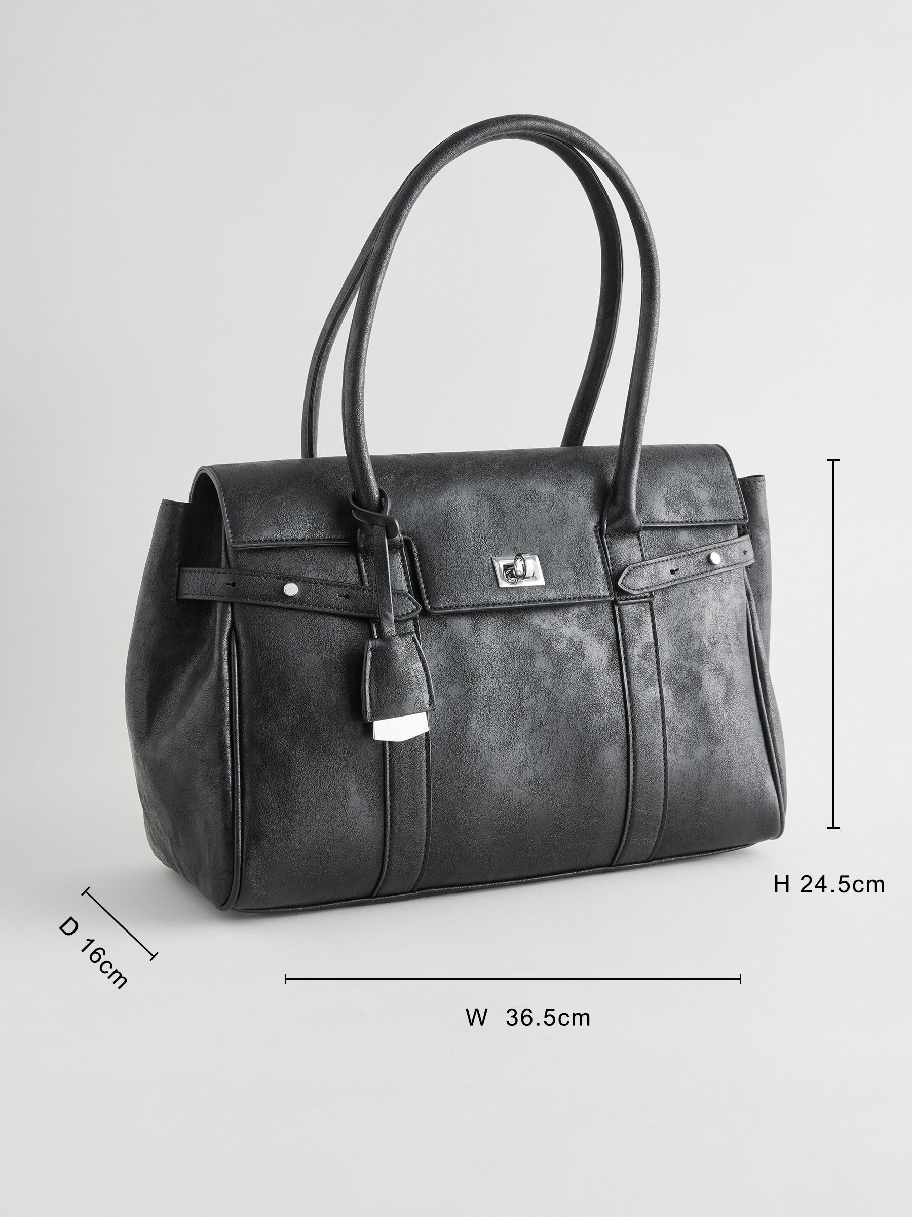 Buy Black Hand Held Tote Bag from the Next UK online shop