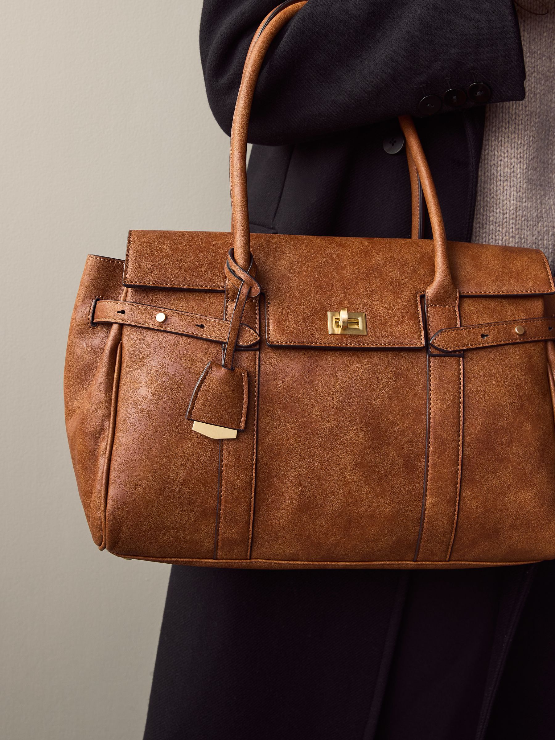 Buy Tan Brown Hand Held Tote Bag from the Next UK online shop