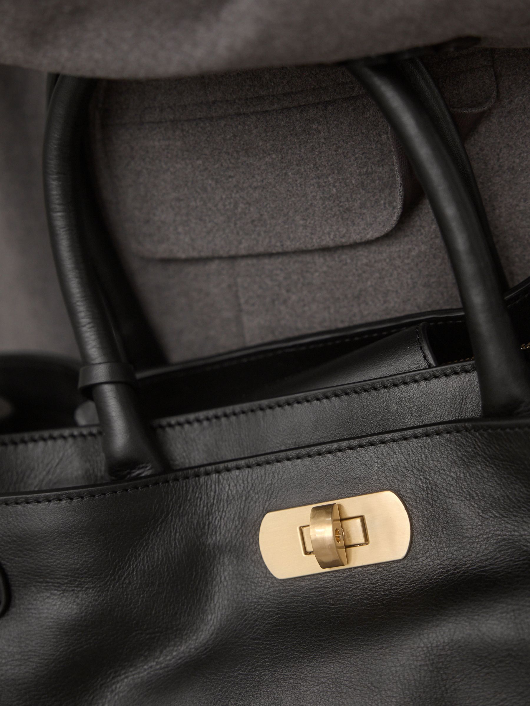 Buy Black Premium Leather Tote Bag from the Next UK online shop