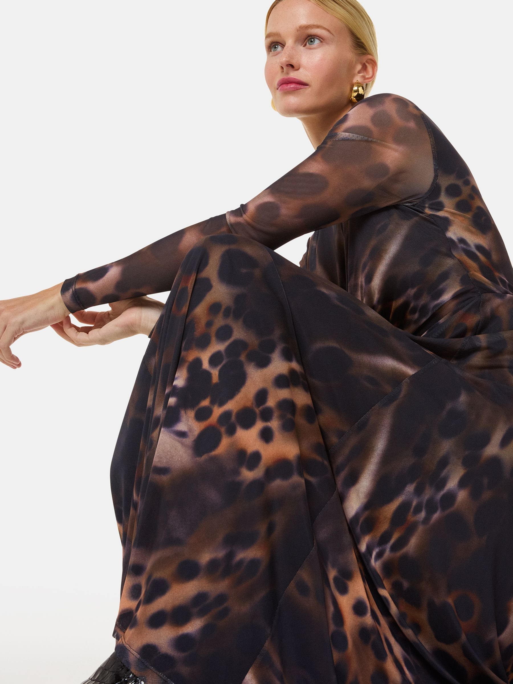 Buy Whistles Animal Misty Leopard Mesh Dress from the Next UK online shop