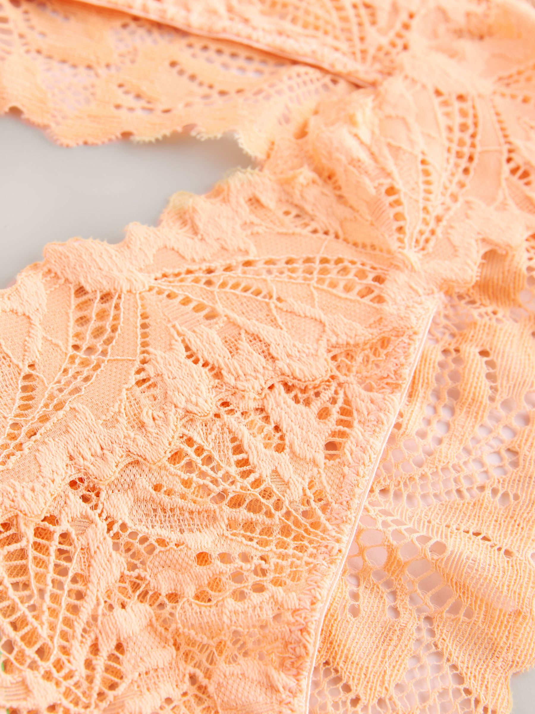 Buy Orange Tanga Ultimate Comfort Lace Knickers 2 Pack from the Next UK ...