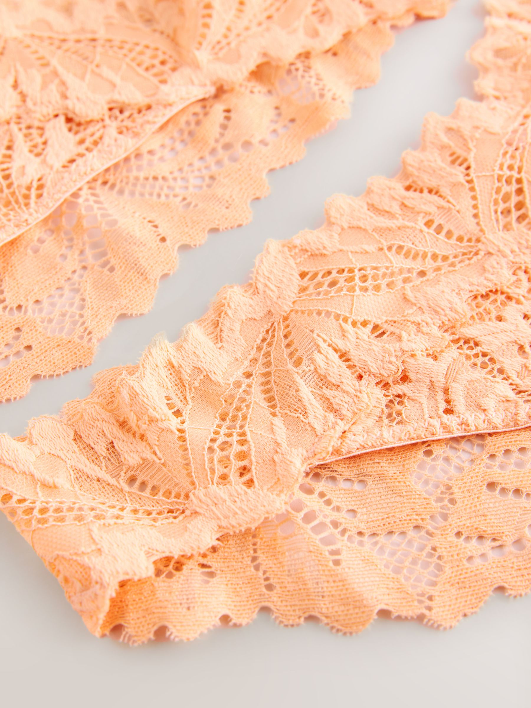 Buy Orange Tanga Ultimate Comfort Lace Knickers 2 Pack from the Next UK ...