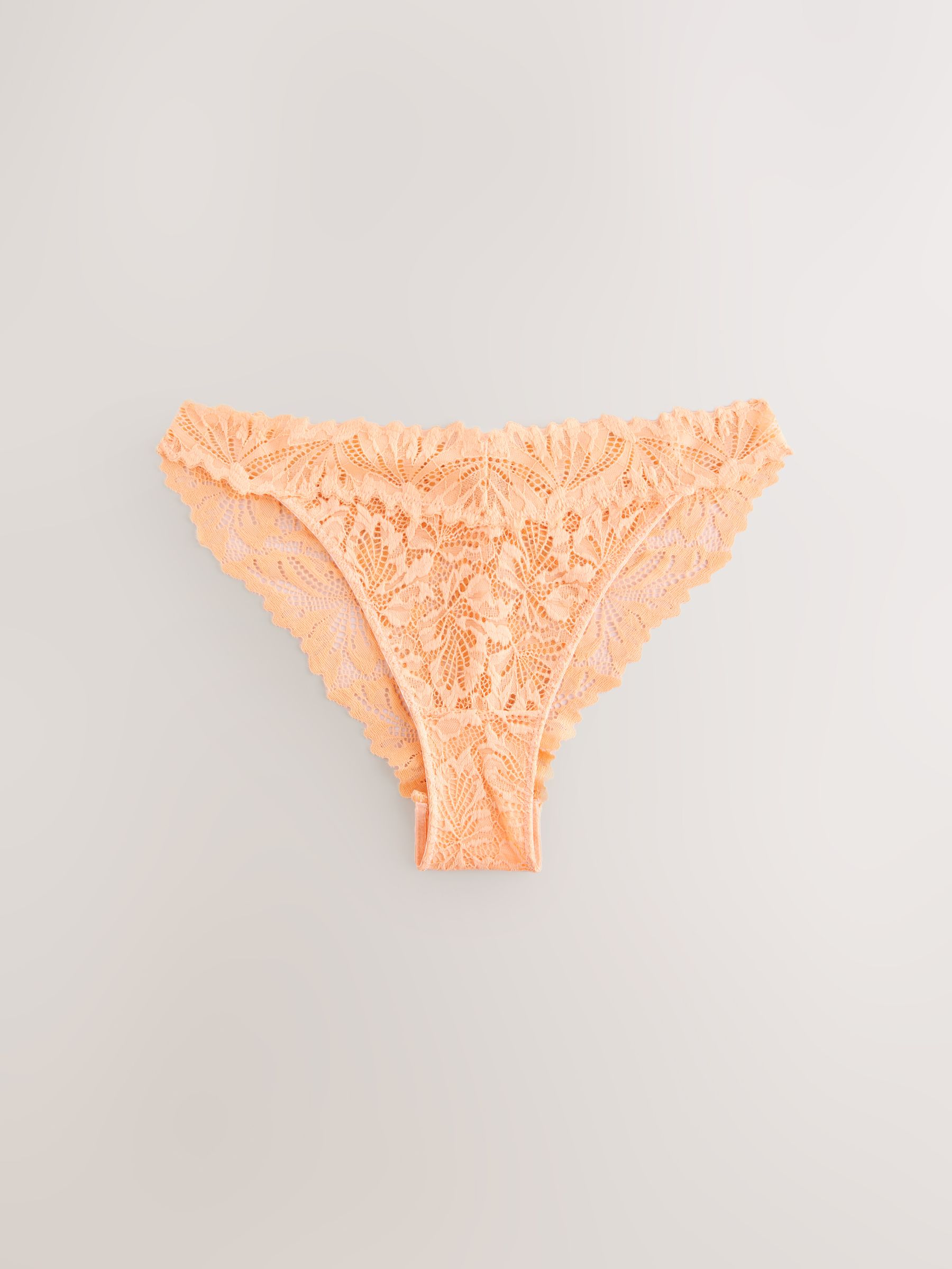Buy Orange Tanga Ultimate Comfort Lace Knickers 2 Pack from the Next UK ...