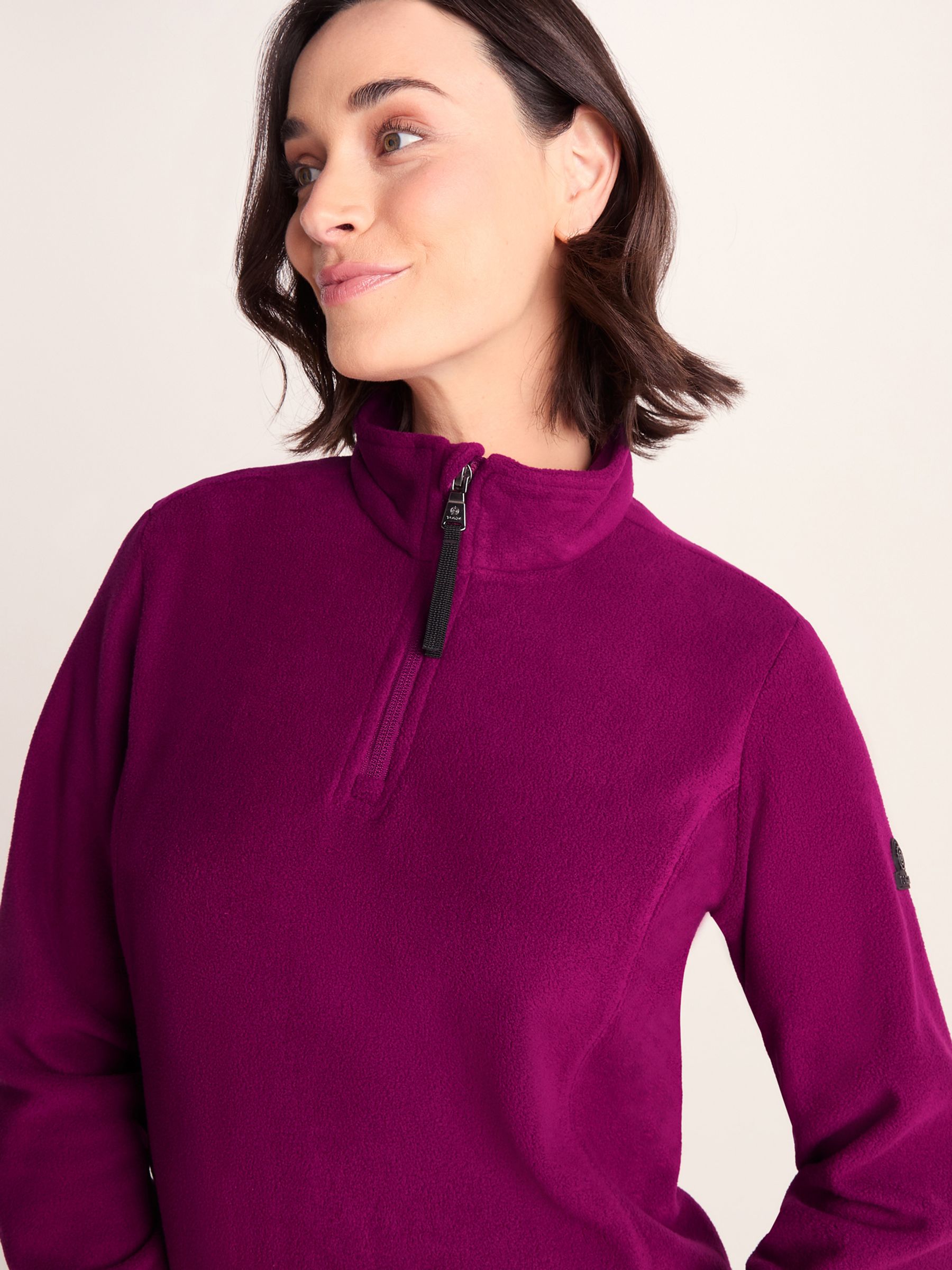 Buy Tog 24 Purple Revive Fleece Zip Neck Jumper from the Next UK online ...