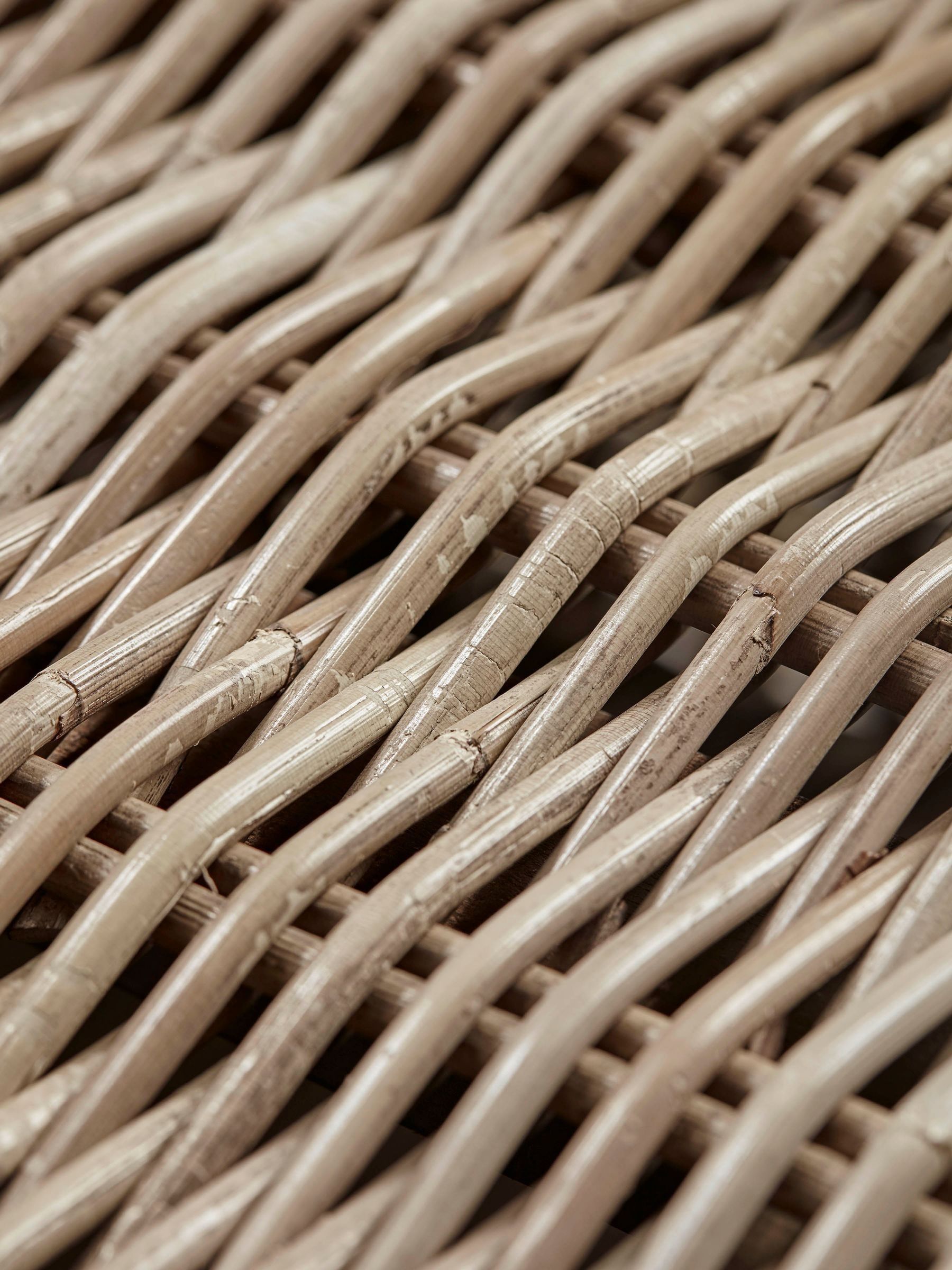 Buy Cox & Cox Natural Small Round Rattan Storage Bench from the Next UK ...