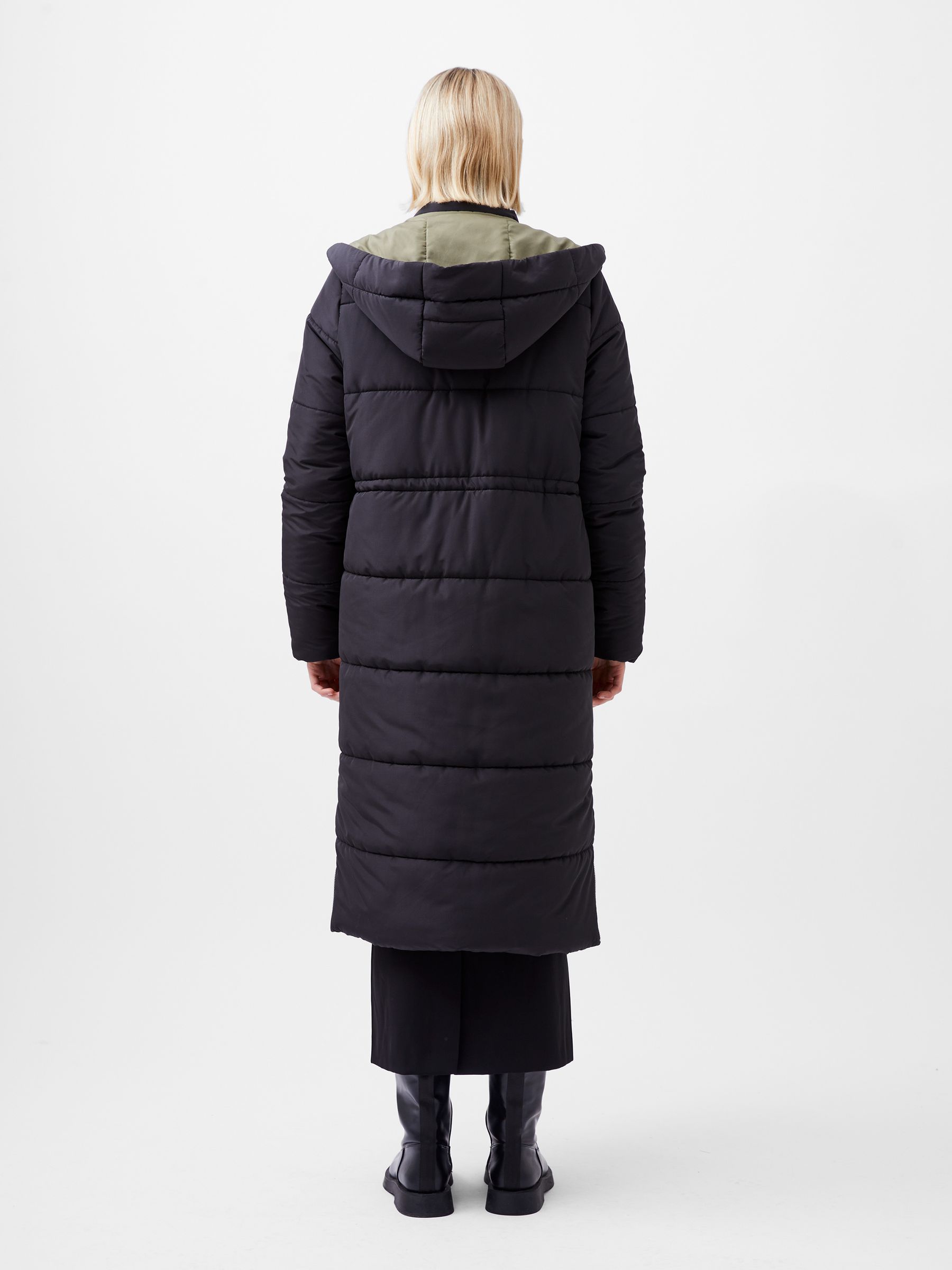 Buy French Connection Black Double Front Auden Puffer Coat from Next ...