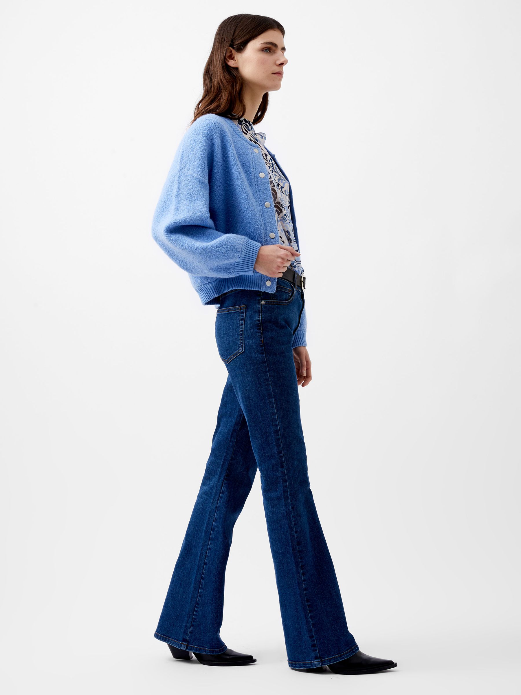 Buy French Connection Blue Melissa Knit Bomber Jacket from the Next UK ...