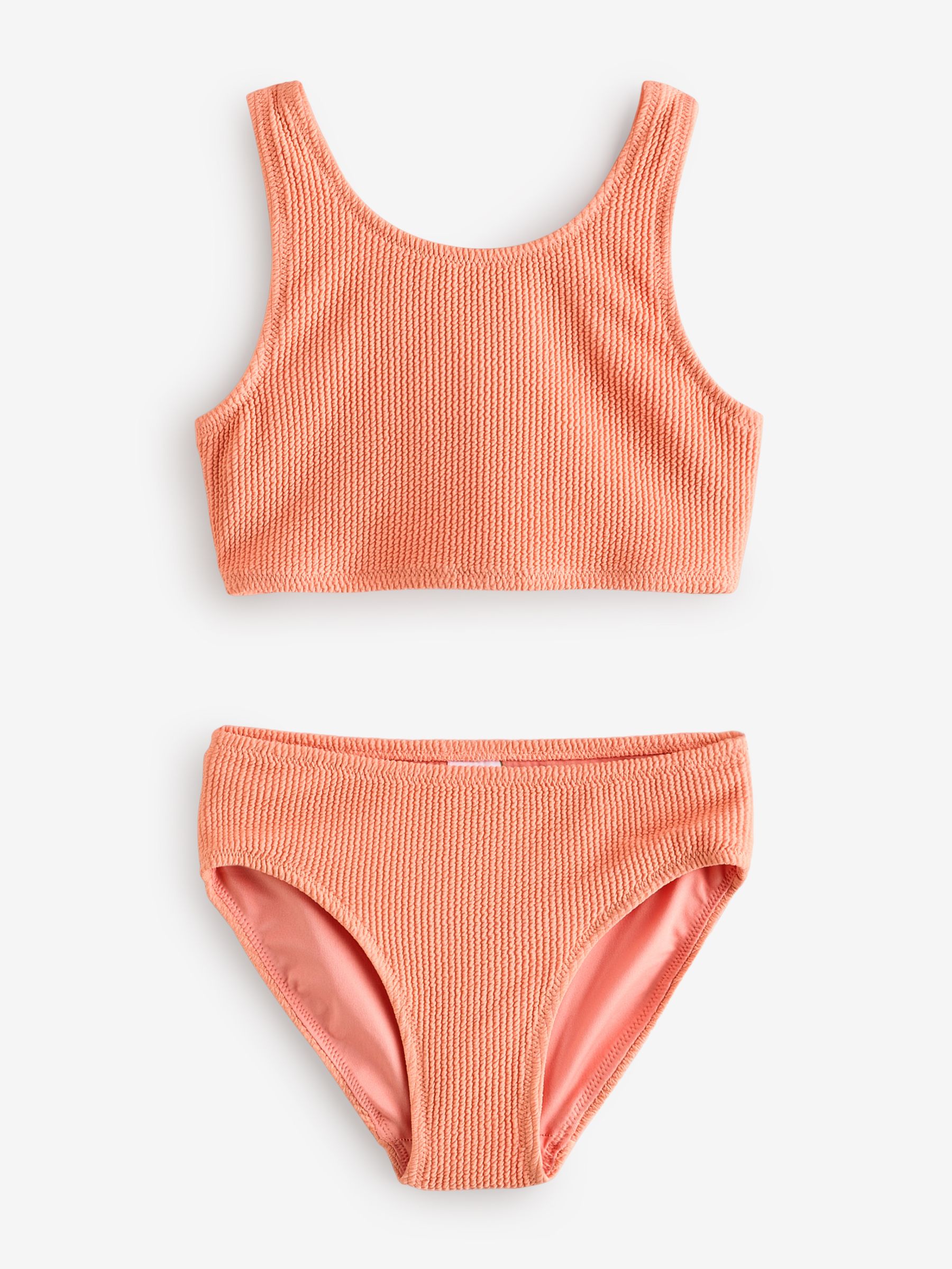 Buy Soft Orange Textured Bikini (3-16yrs) from Next Australia