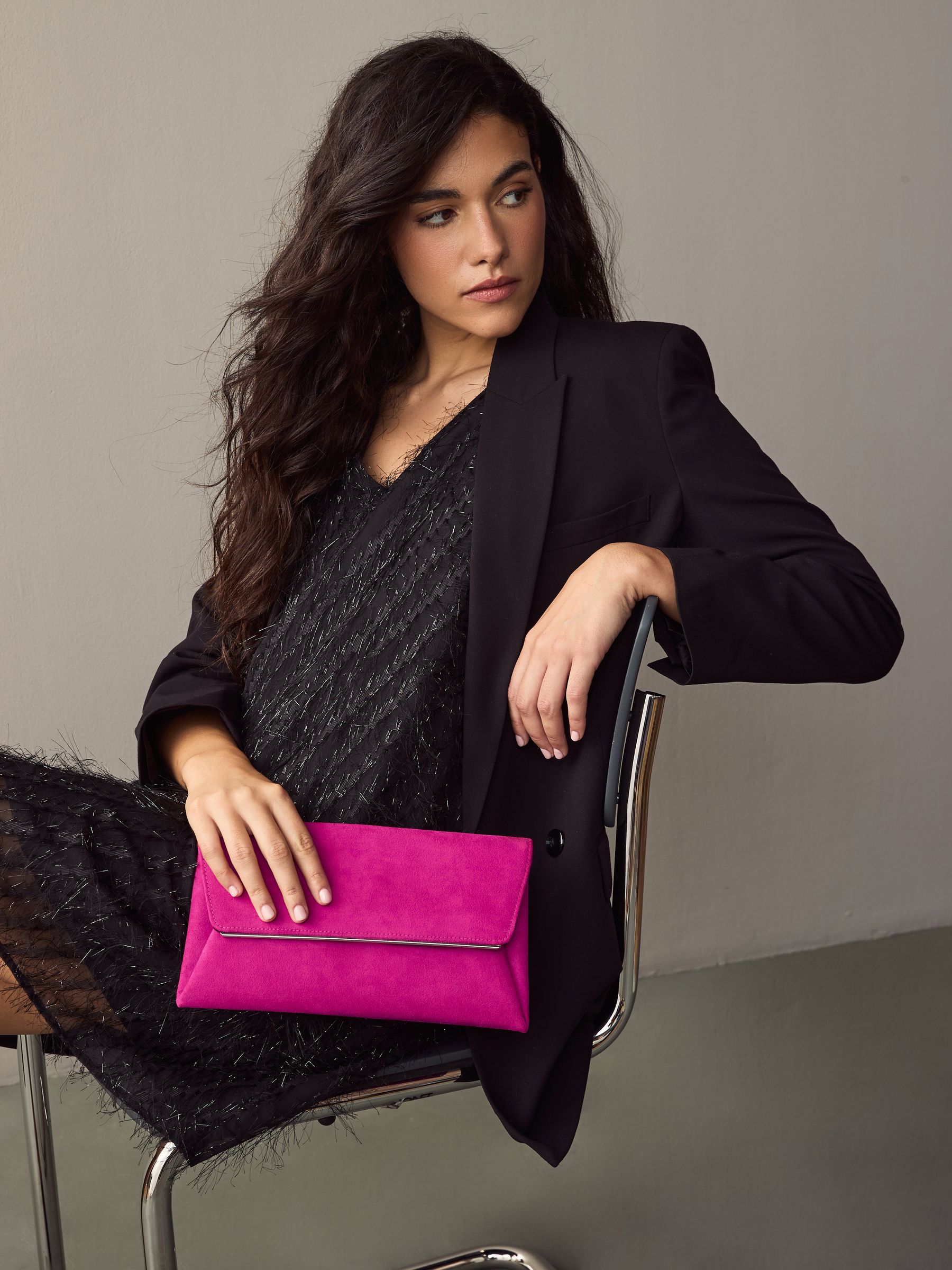 Buy Pink Clutch Bag with Detachable Chain from the Next UK online shop