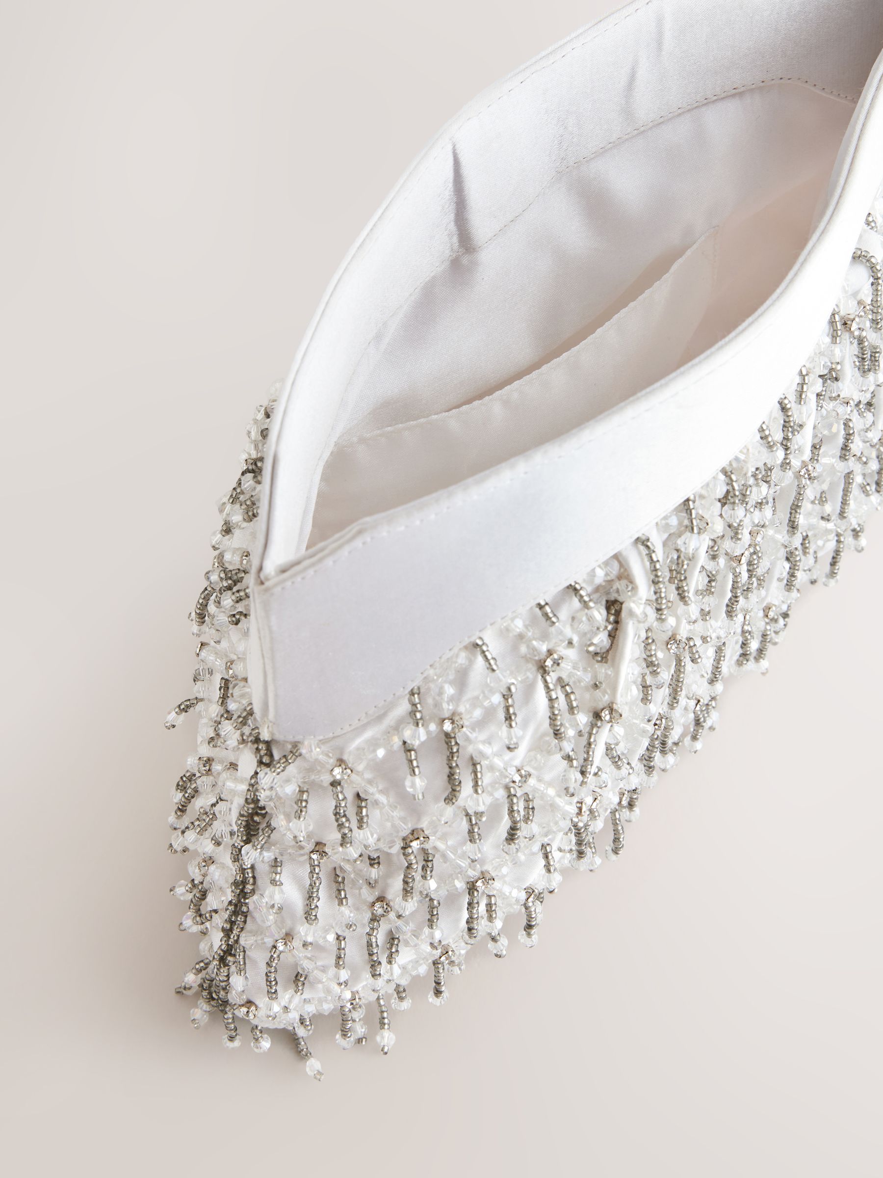 Buy White Bead Snap Clutch Bag from the Next UK online shop