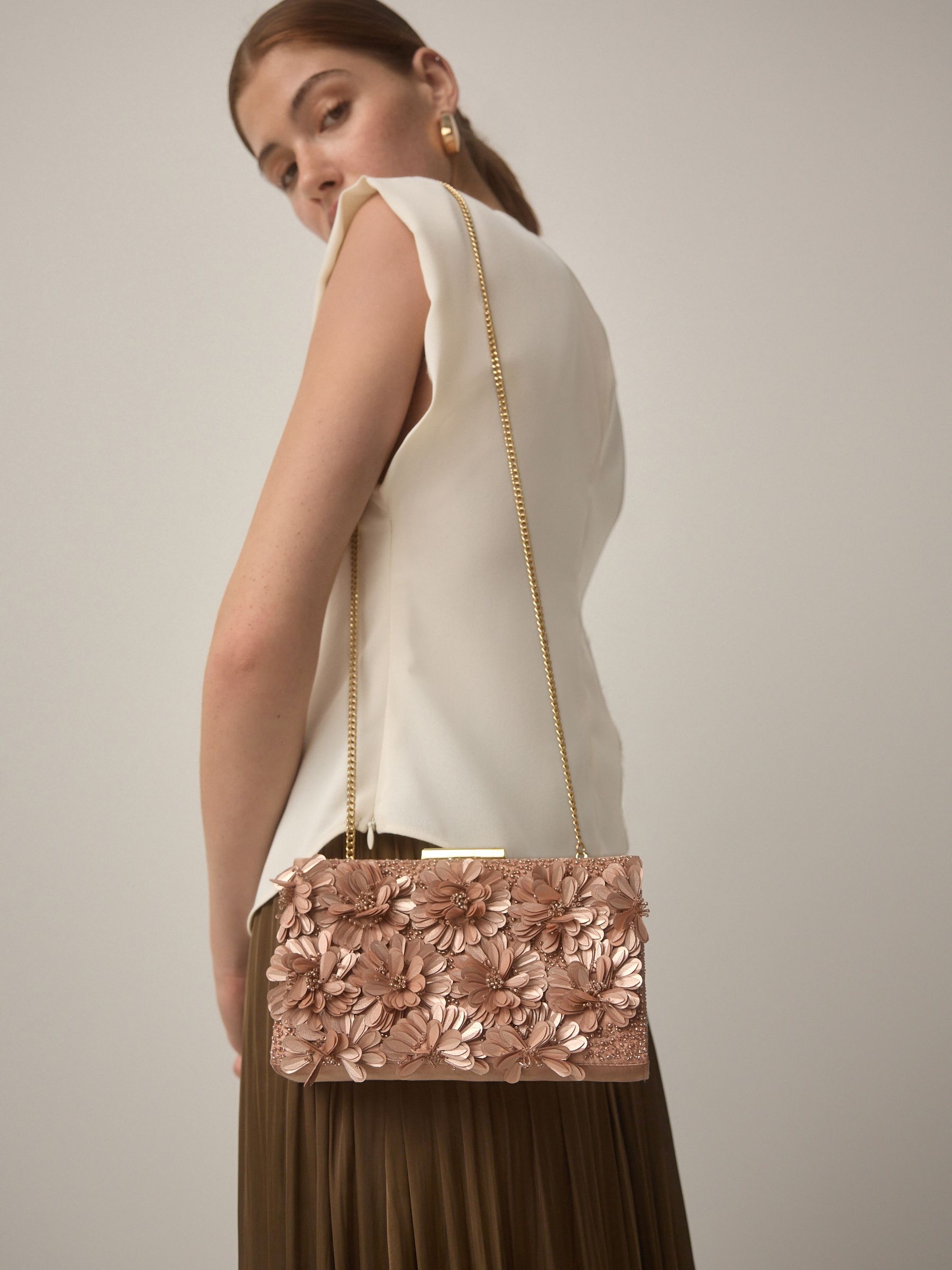 Buy Pink Structured Clutch Bag from the Next UK online shop