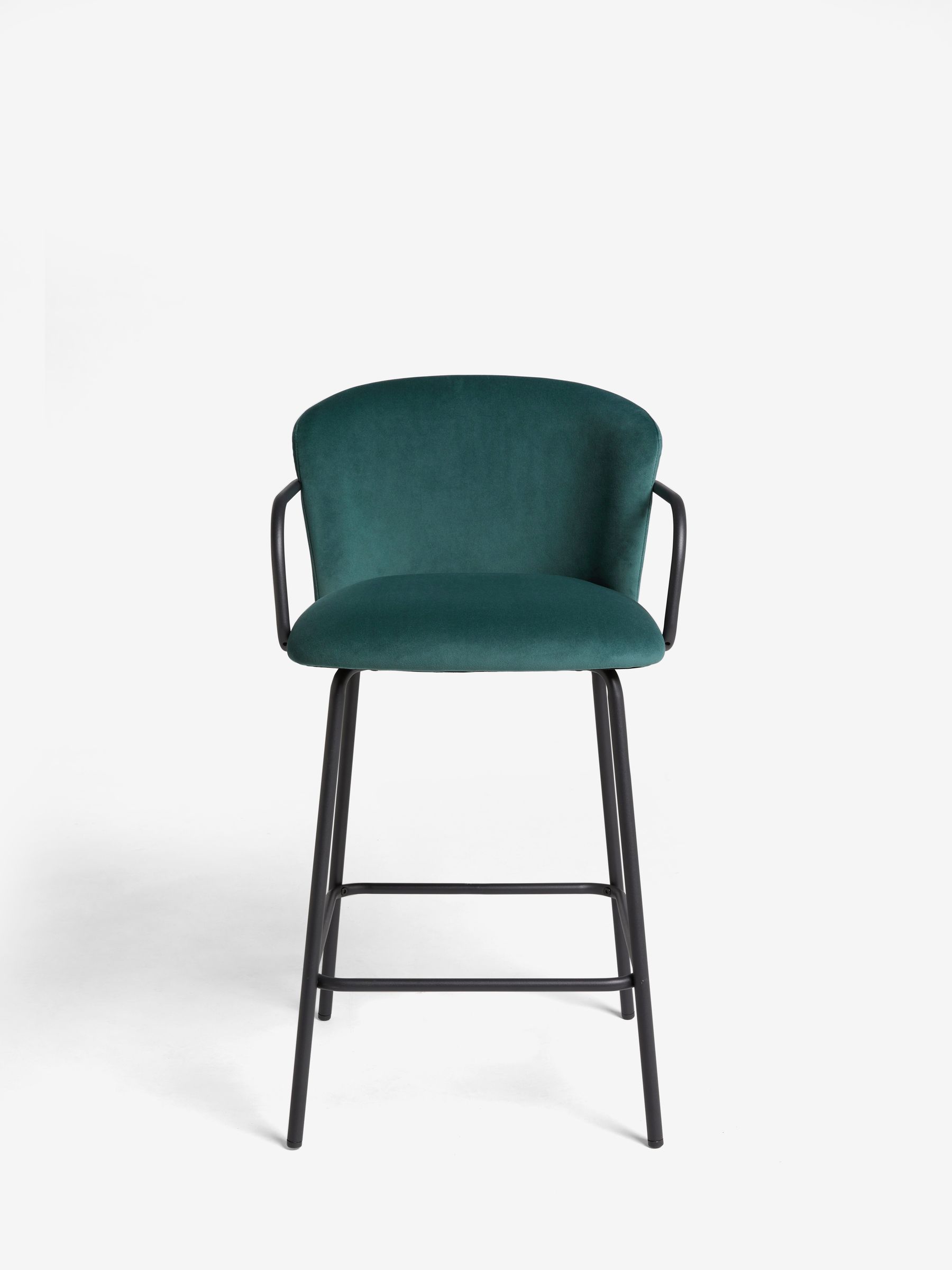 Buy Soft Velvet Marine Blue Hugh Bar Stool from the Next UK online shop