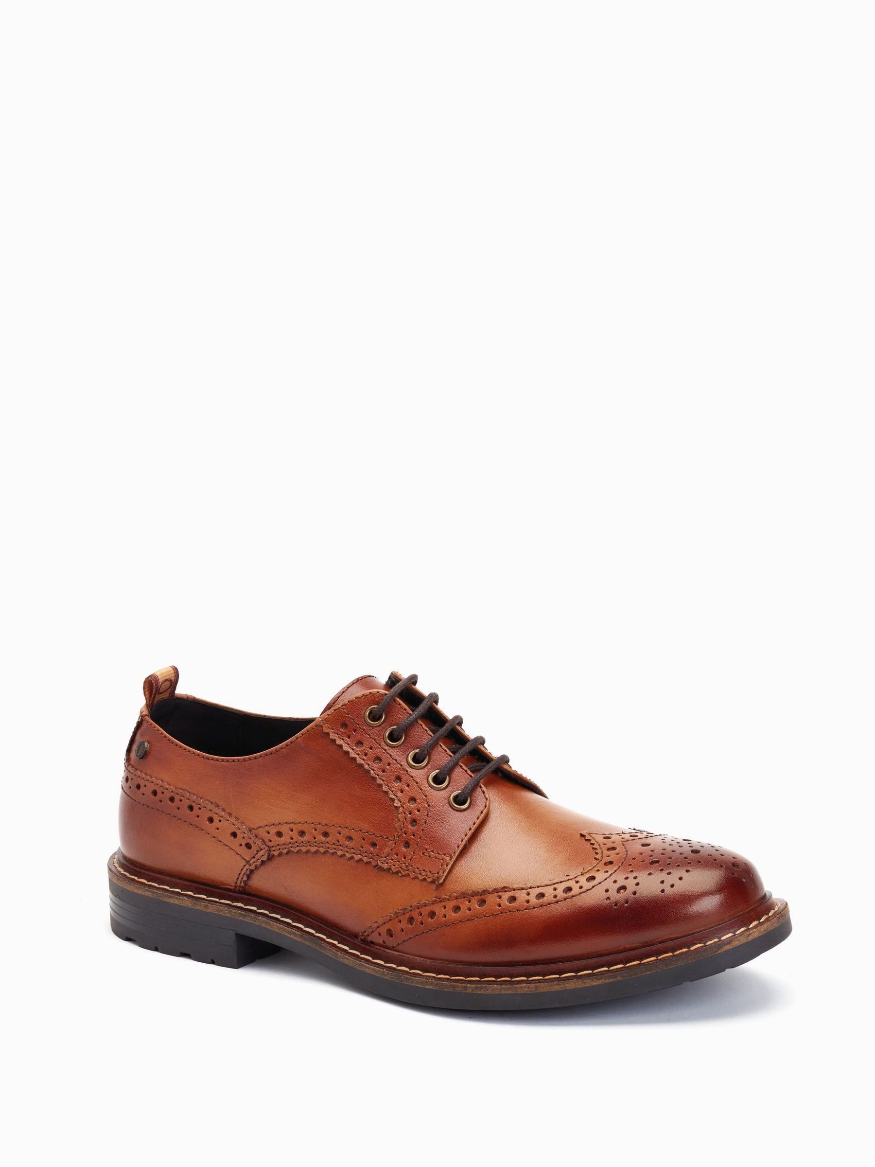 Buy Base London Tan Jagger Lace-Up Brogue Shoes from the Next UK online ...