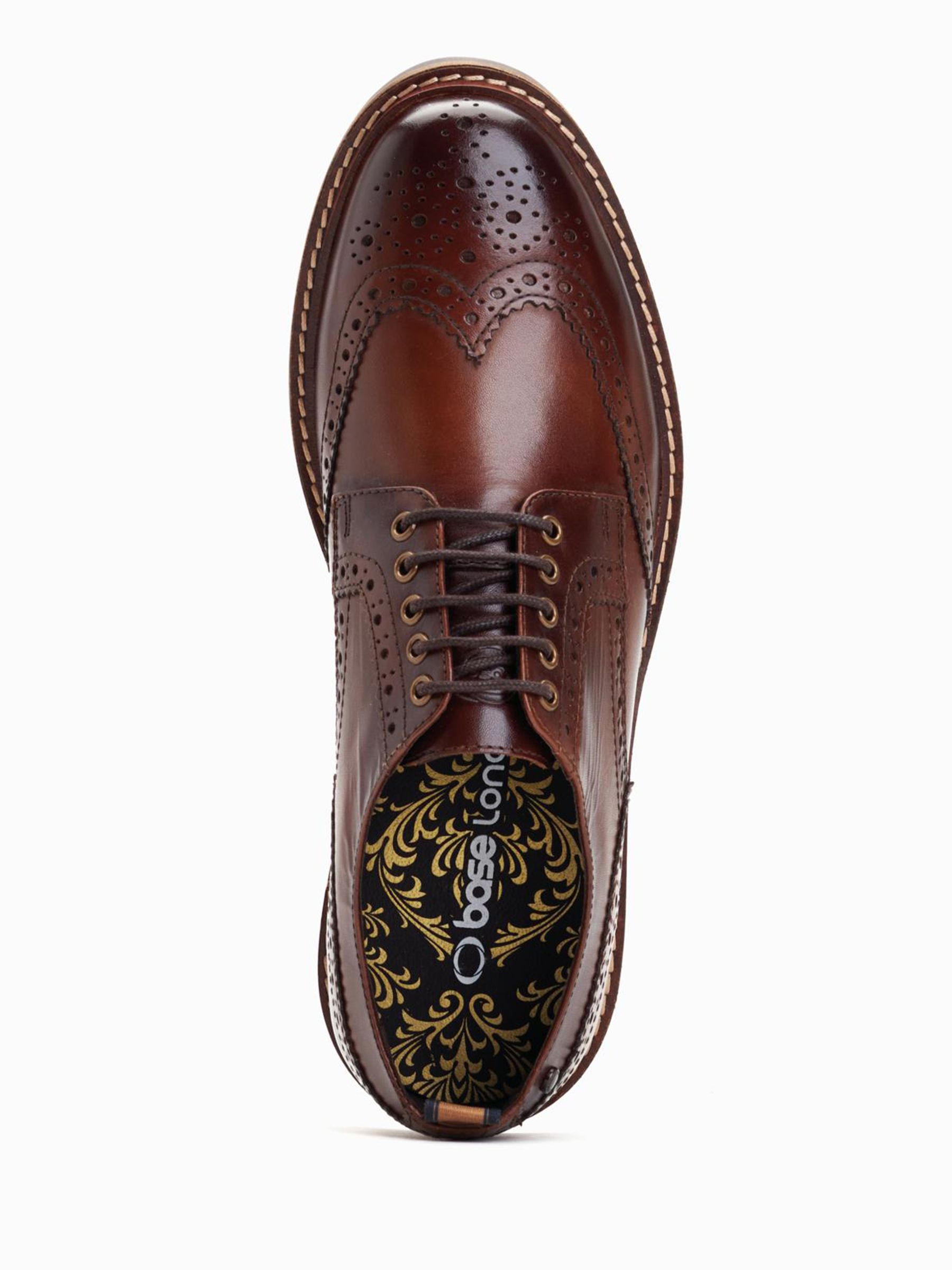 Buy Base London Dark Brown Jagger Lace-Up Brogue Shoes from the Next UK ...