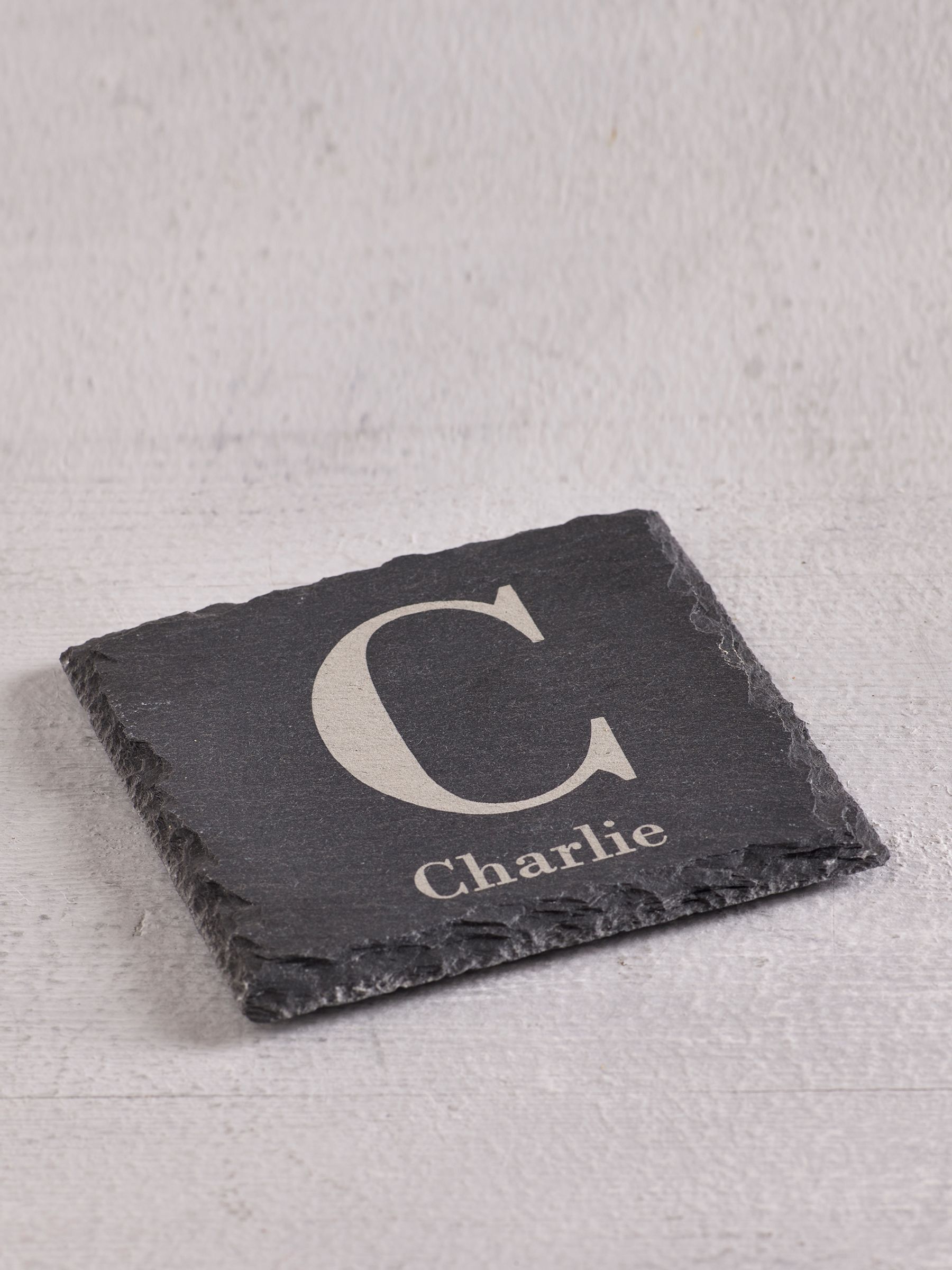 Buy Personalised Initial Slate Coaster from the Next UK online shop