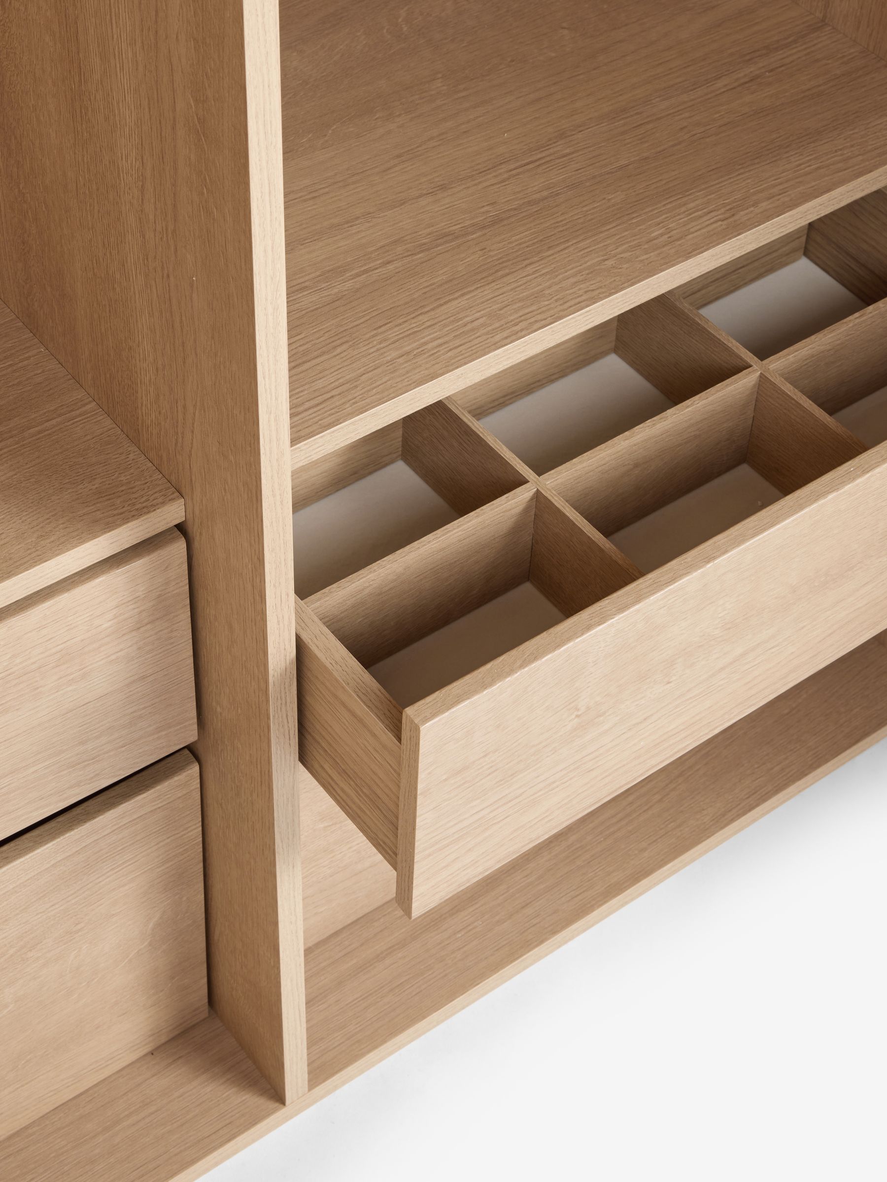 Buy Mid Natural Malvern Statement Oak Effect Double Wardrobe from the ...