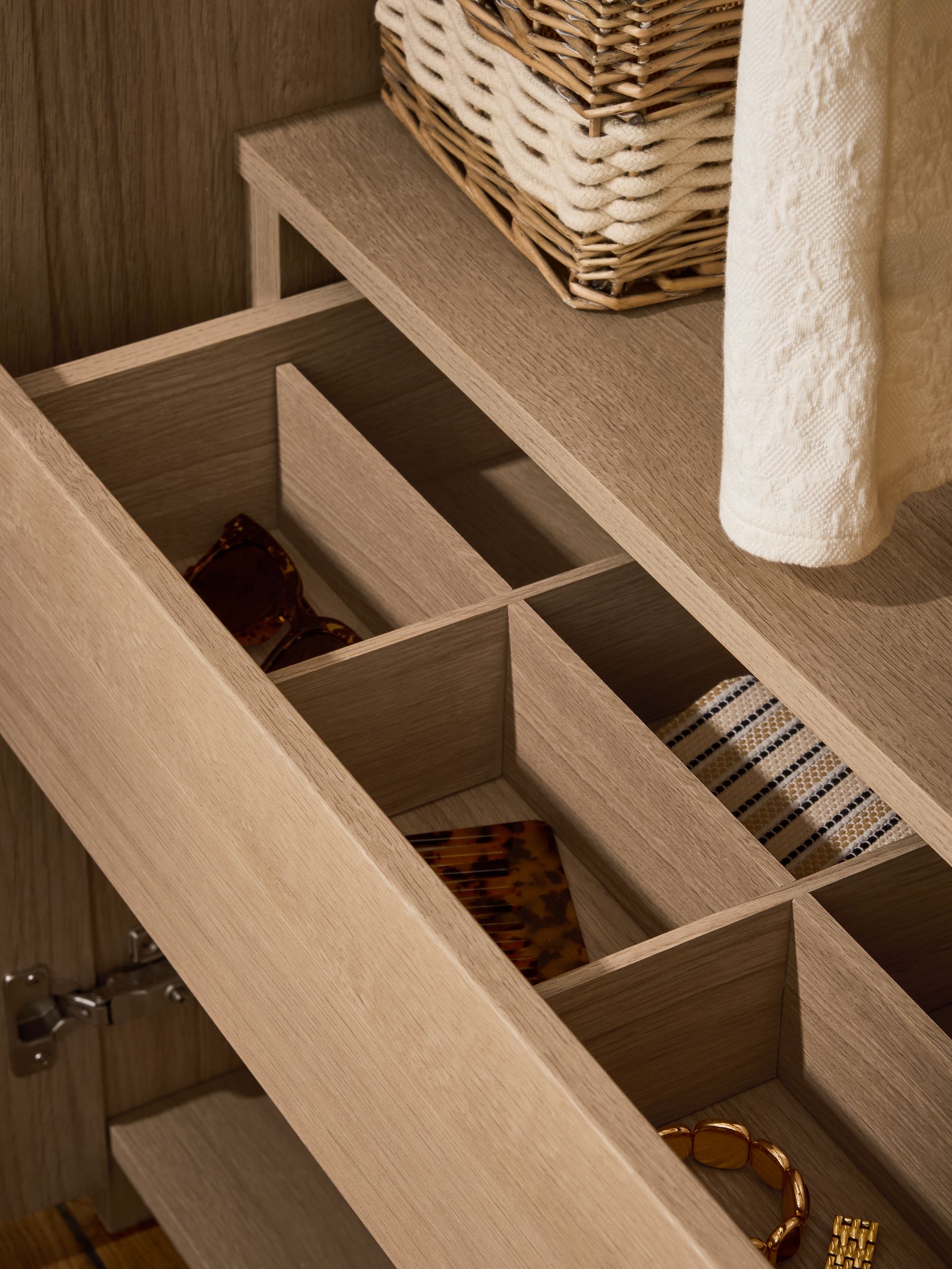 Buy Mid Natural Malvern Statement Oak Effect Double Wardrobe from the ...
