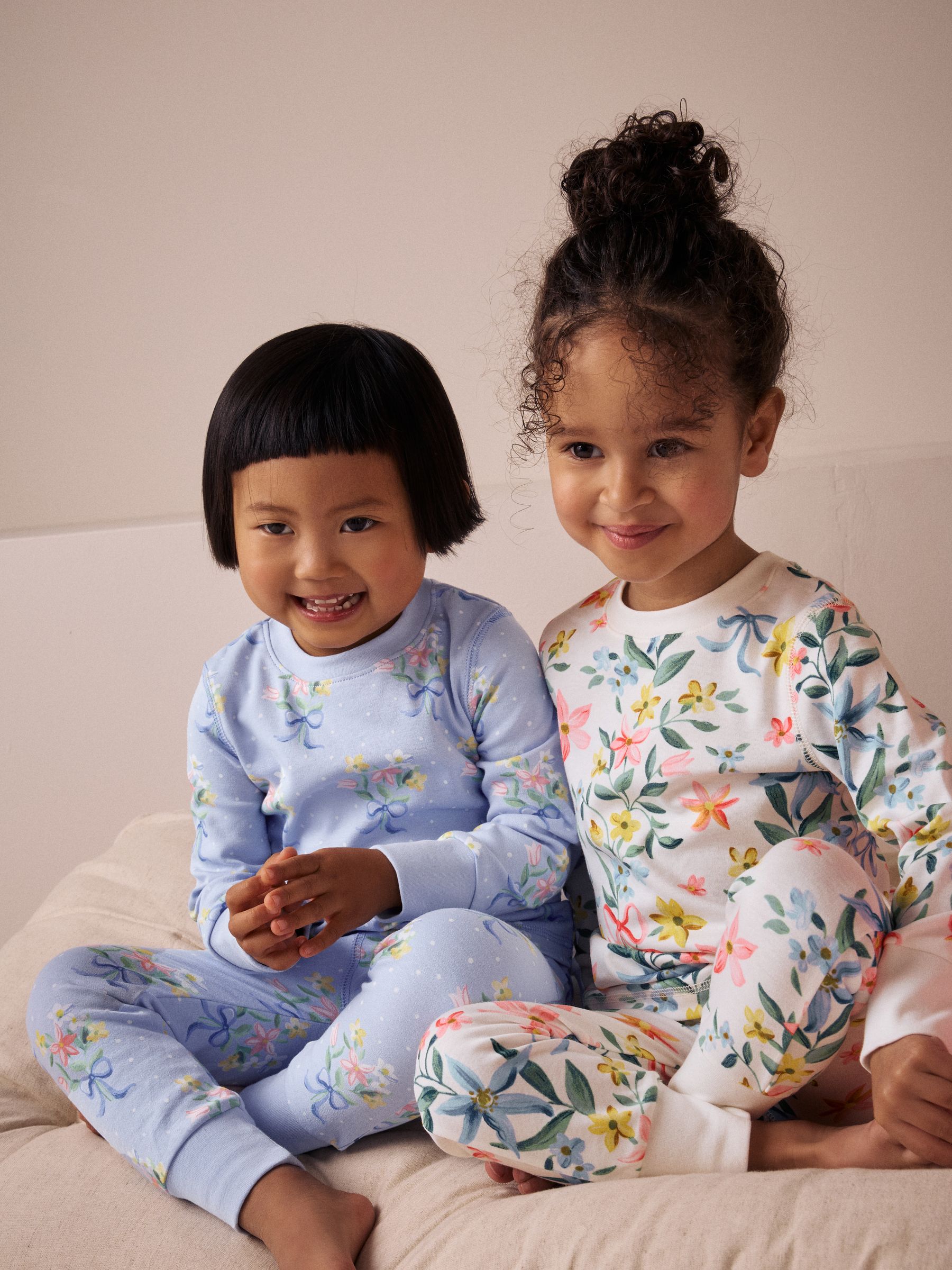 Buy Pink/Blue Snuggle Pyjamas 3 Pack (9mths-16yrs) from Next Malaysia