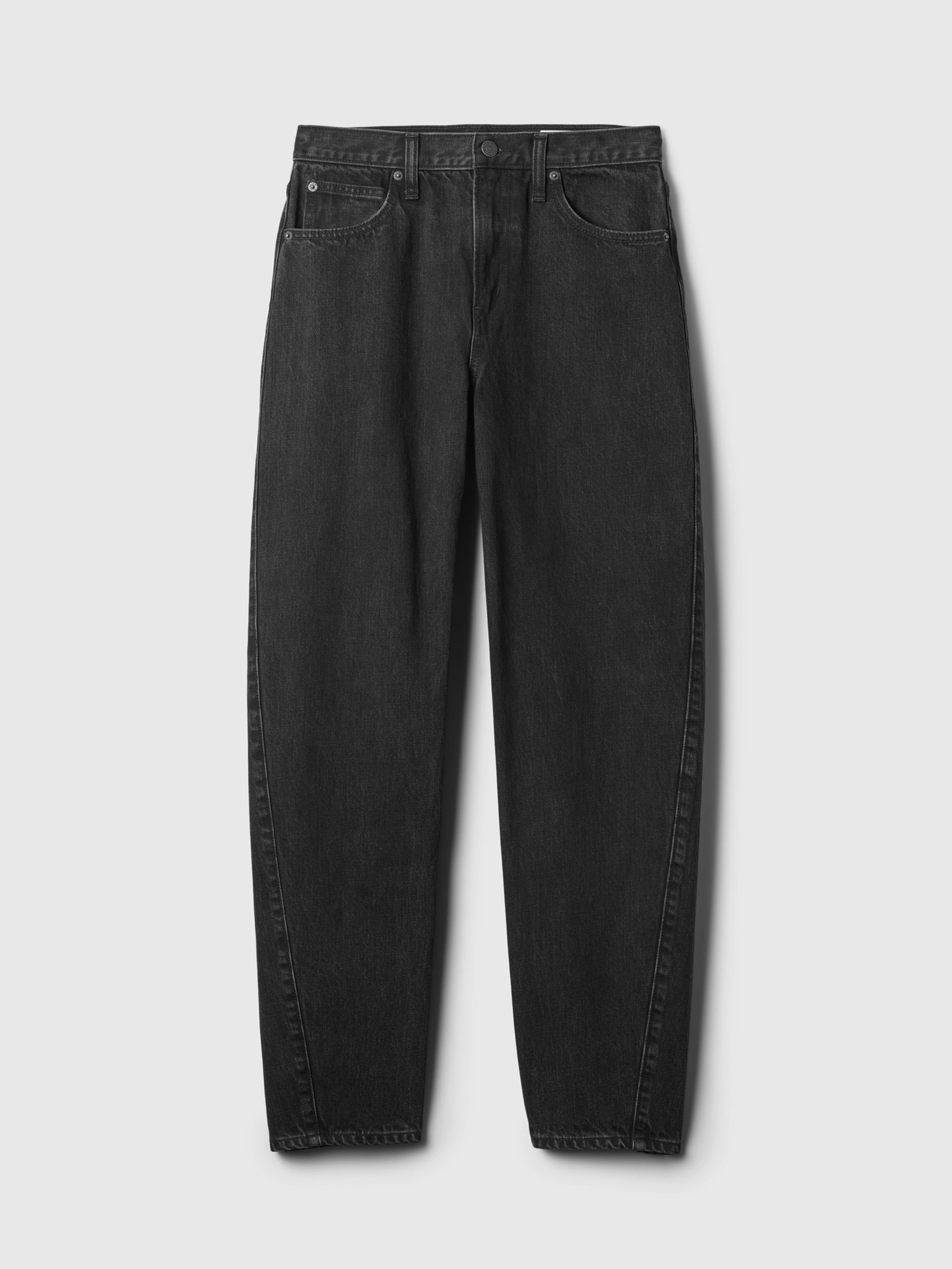 Buy Gap Black High Waisted Barrel Jeans from the Next UK online shop