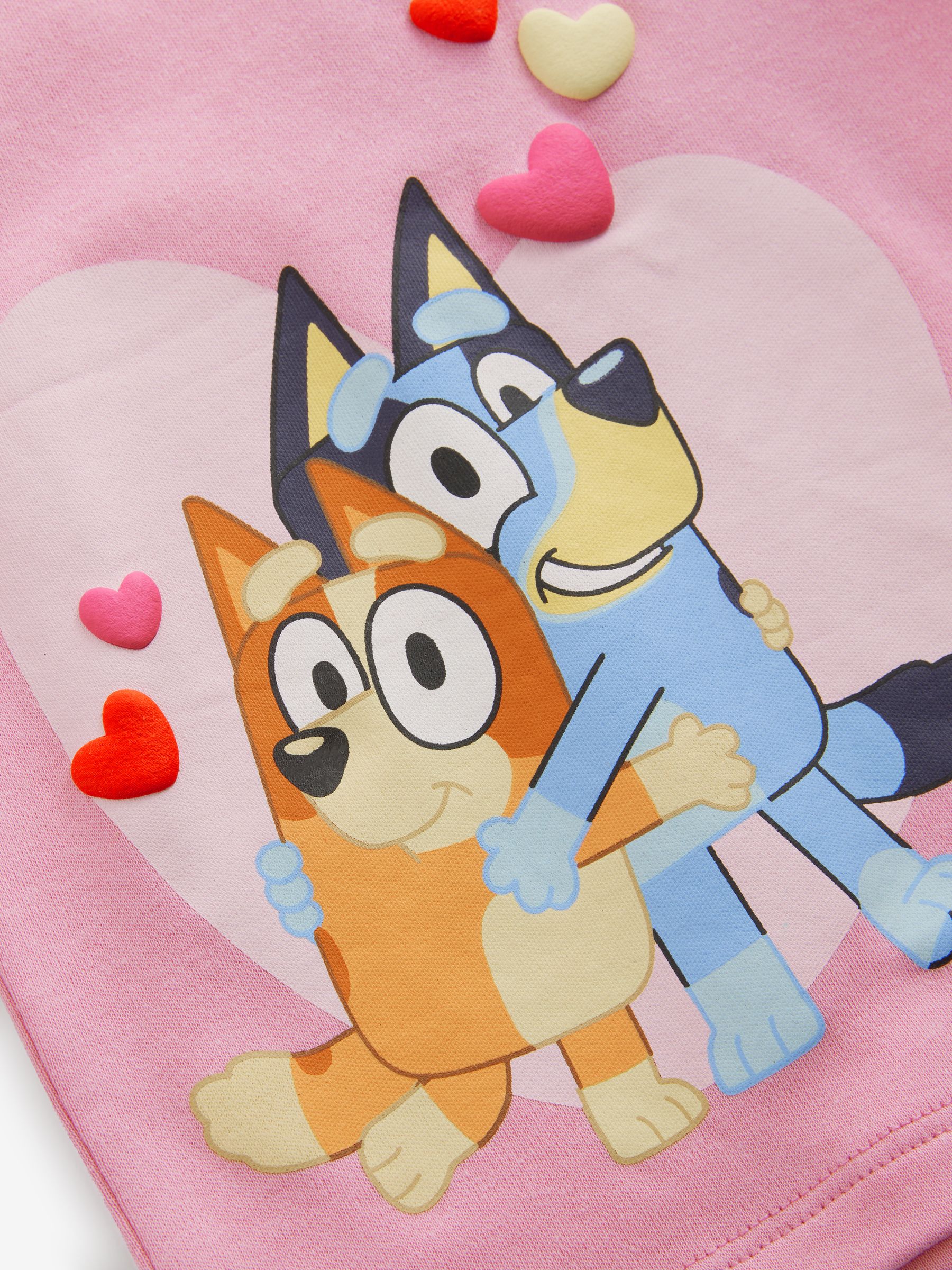 Buy Pink Bluey Long Sleeved Snuggle 100% Cotton Pyjamas 2 Pack (12mths ...