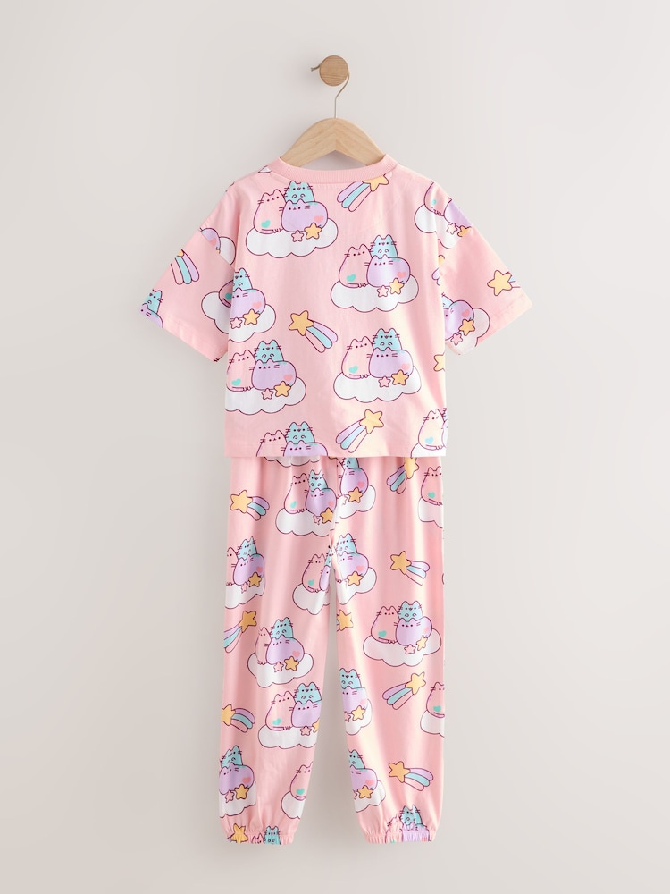 Buy Blue/Pink Pusheen Joggers Pyjamas 2 Pack (6-14yrs) from Next United ...