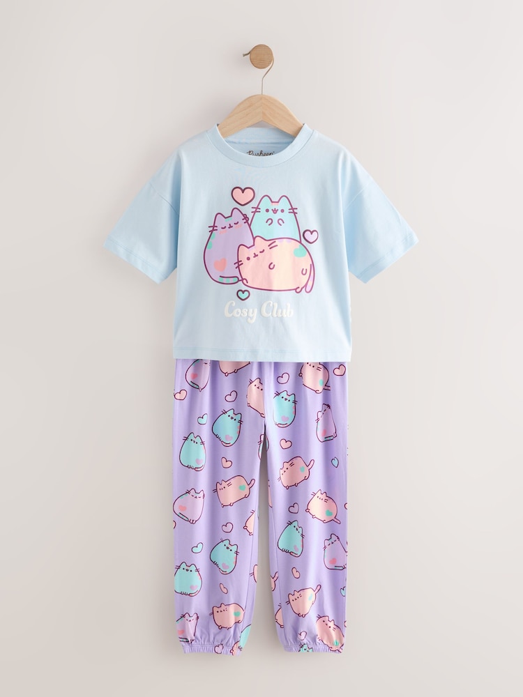 Buy Blue/Pink Pusheen Joggers Pyjamas 2 Pack (6-14yrs) from Next United ...