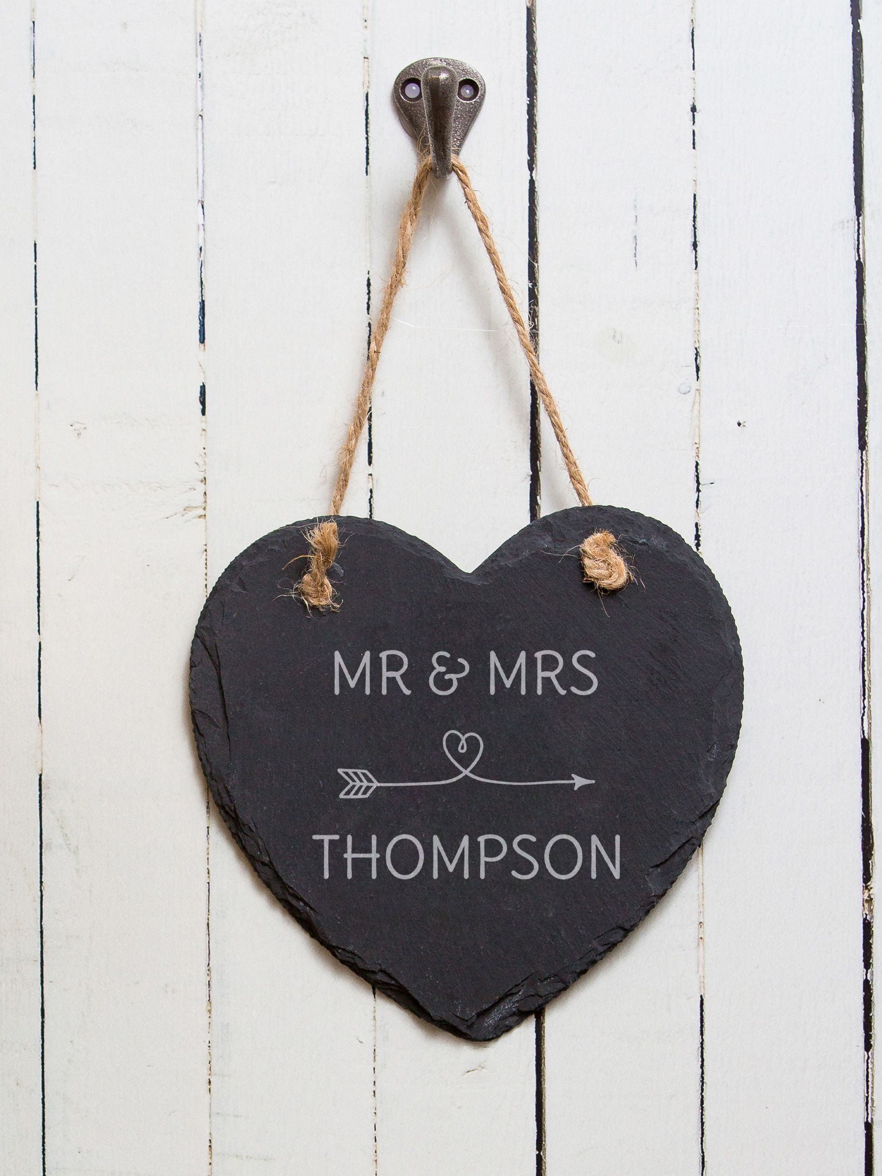 Buy Personalised Love Slate Heart Sign from the Next UK online shop