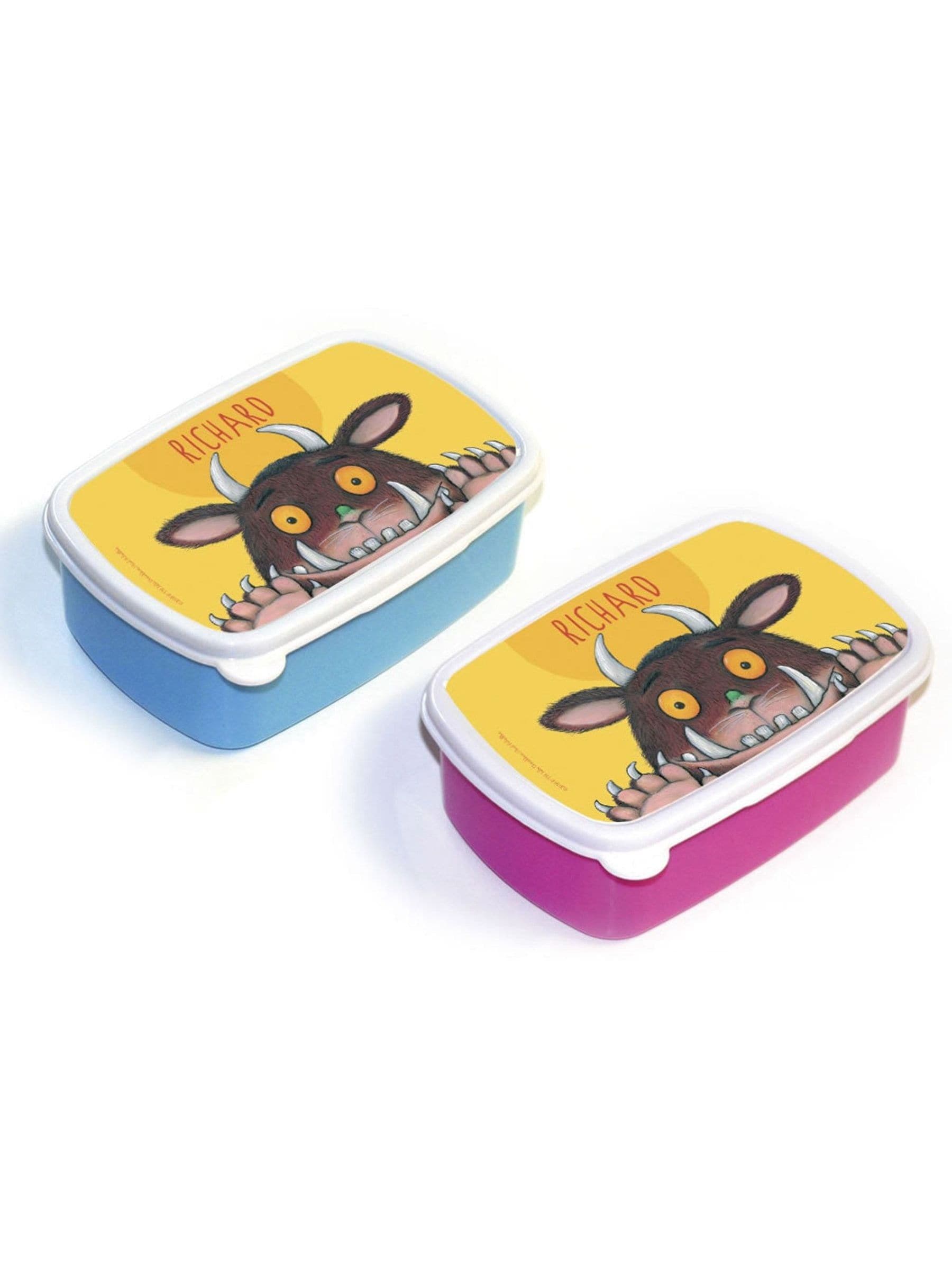 Star Editions Personalised Gruffalo Blue Pink Lunch Box
