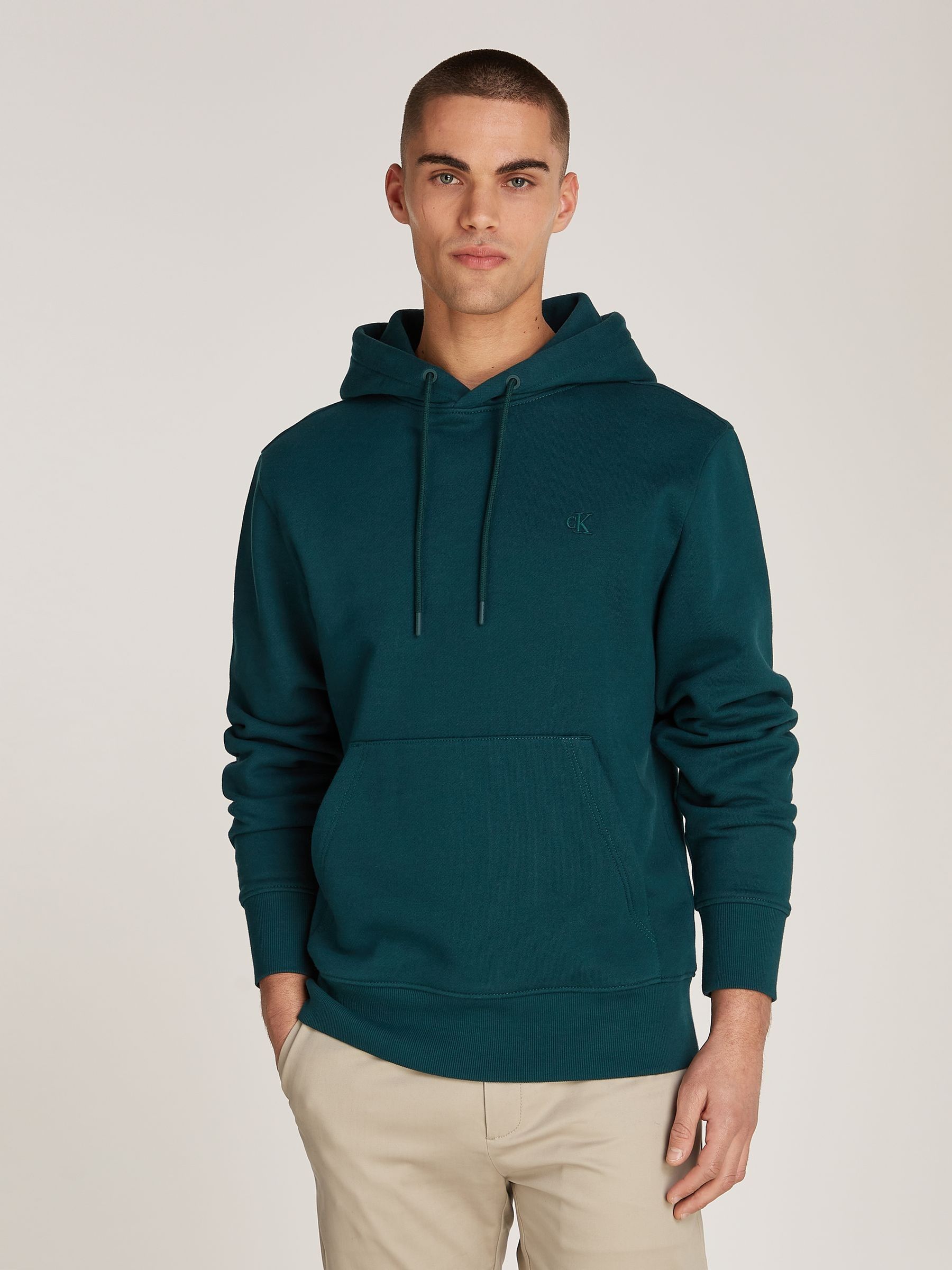 Buy Calvin Klein Green Heavy Terry Hoodie from Next Luxembourg