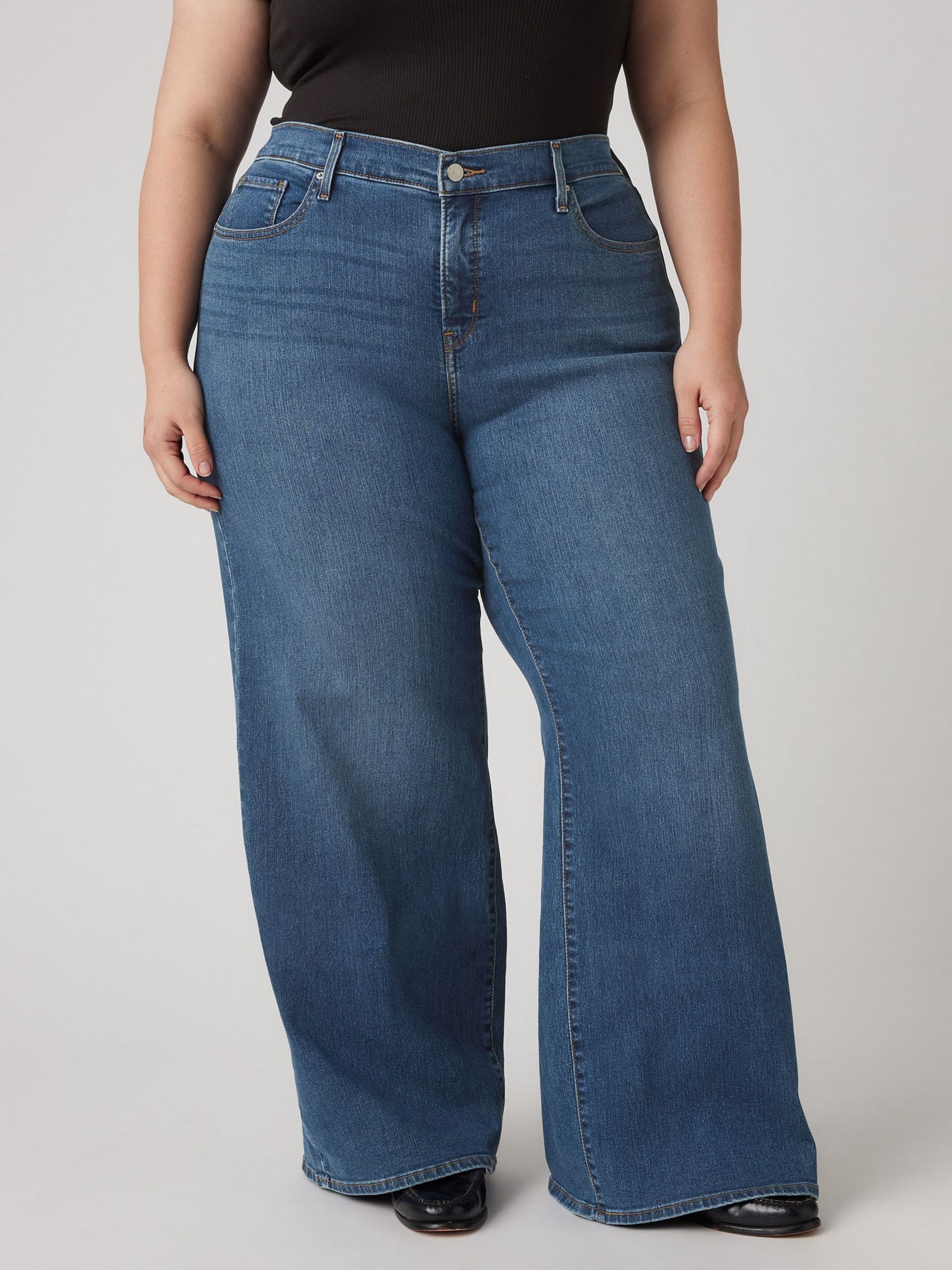 Buy Levi's® Clever Girl Curve 318 Shaping Wide Leg Jeans from the Next ...