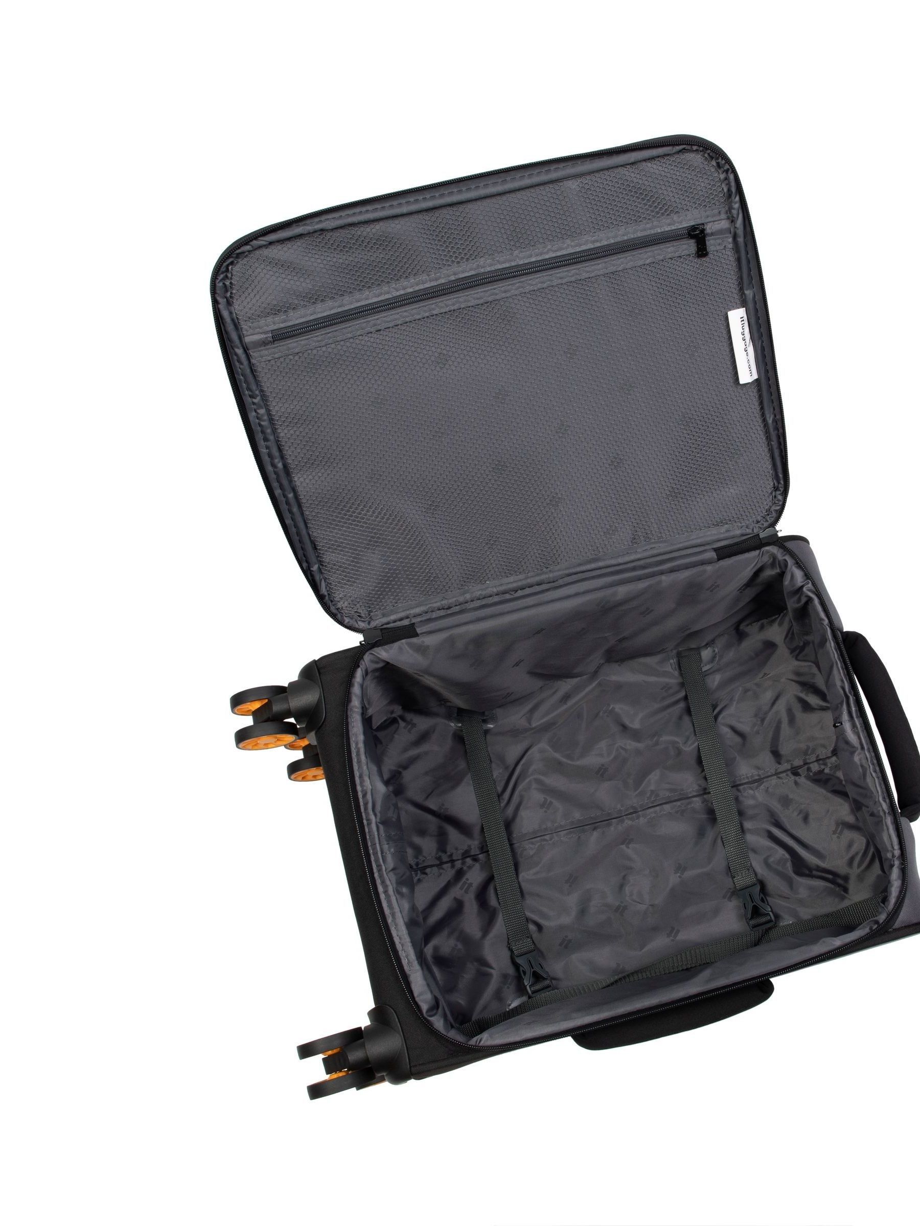 Buy IT Luggage Black Medium Duo Tone Suitcase from the Next UK online shop