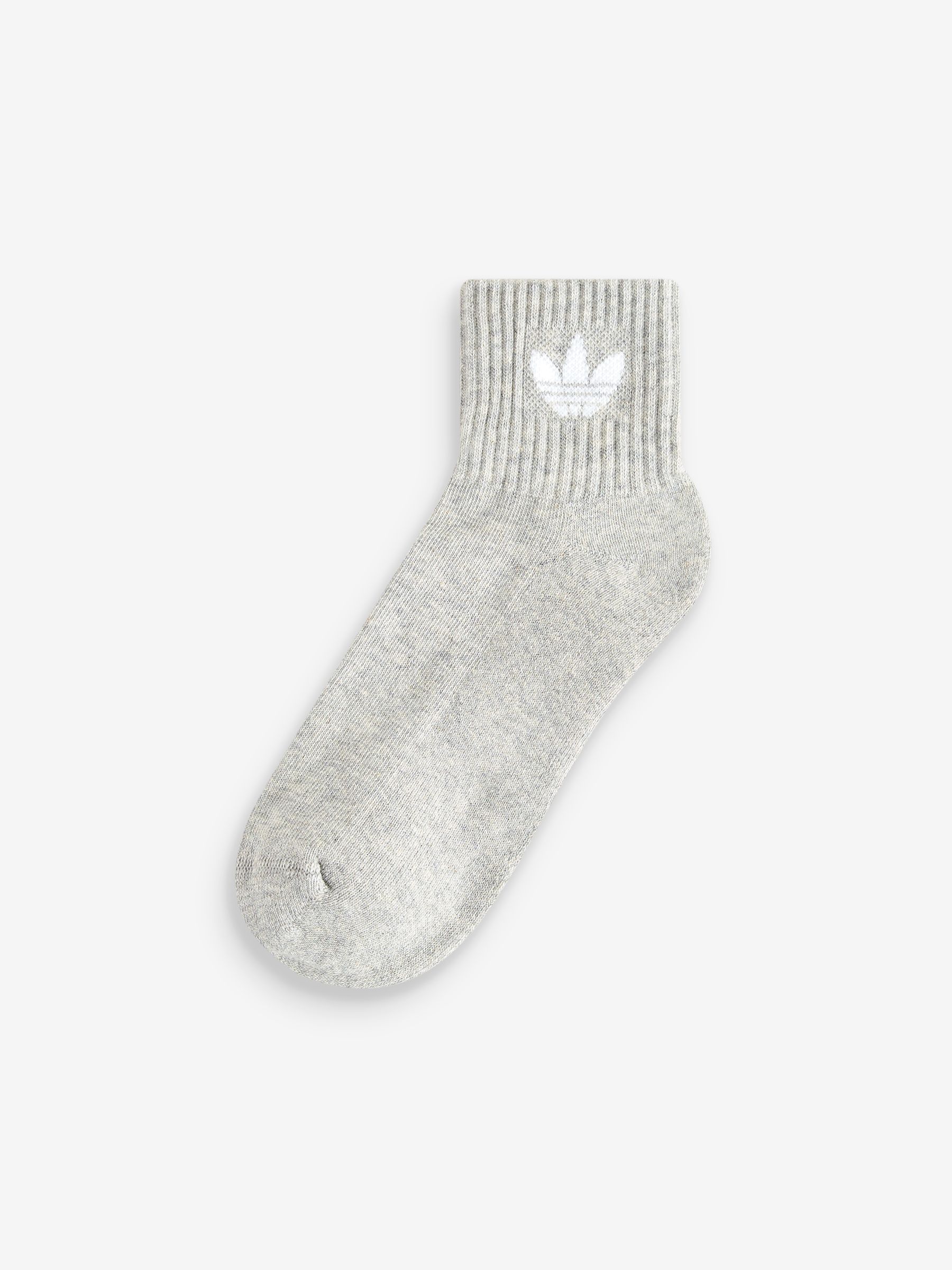 Buy adidas Originals White/Black Mid Ankle Socks 3 Pack from the Next ...
