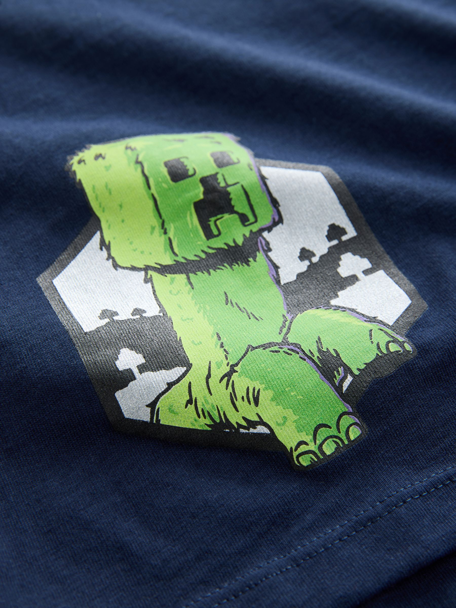 Buy Navy Blue Licensed Minecraft T-Shirt (3-16yrs) from the Next UK ...