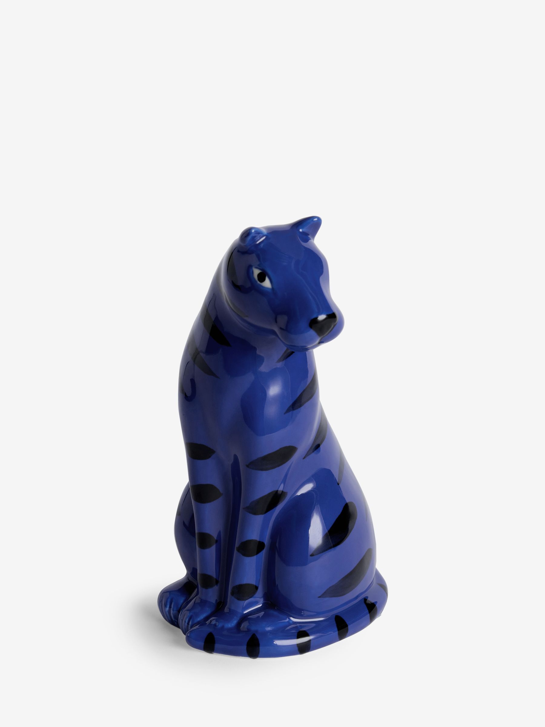 Buy Blue Ceramic Striped Tiger Ornament from the Next UK online shop