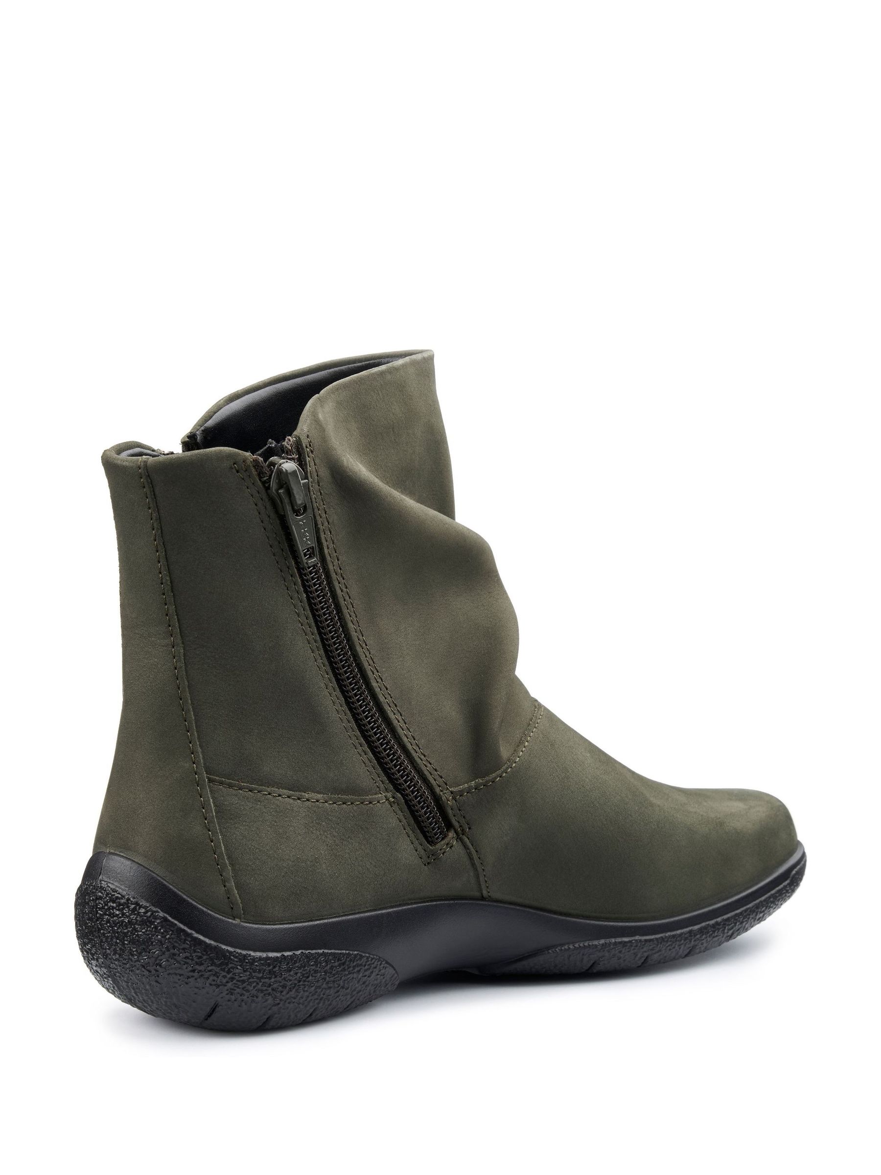 Buy Hotter Green Whisper Zip Wide Fit Boots from the Next UK online shop