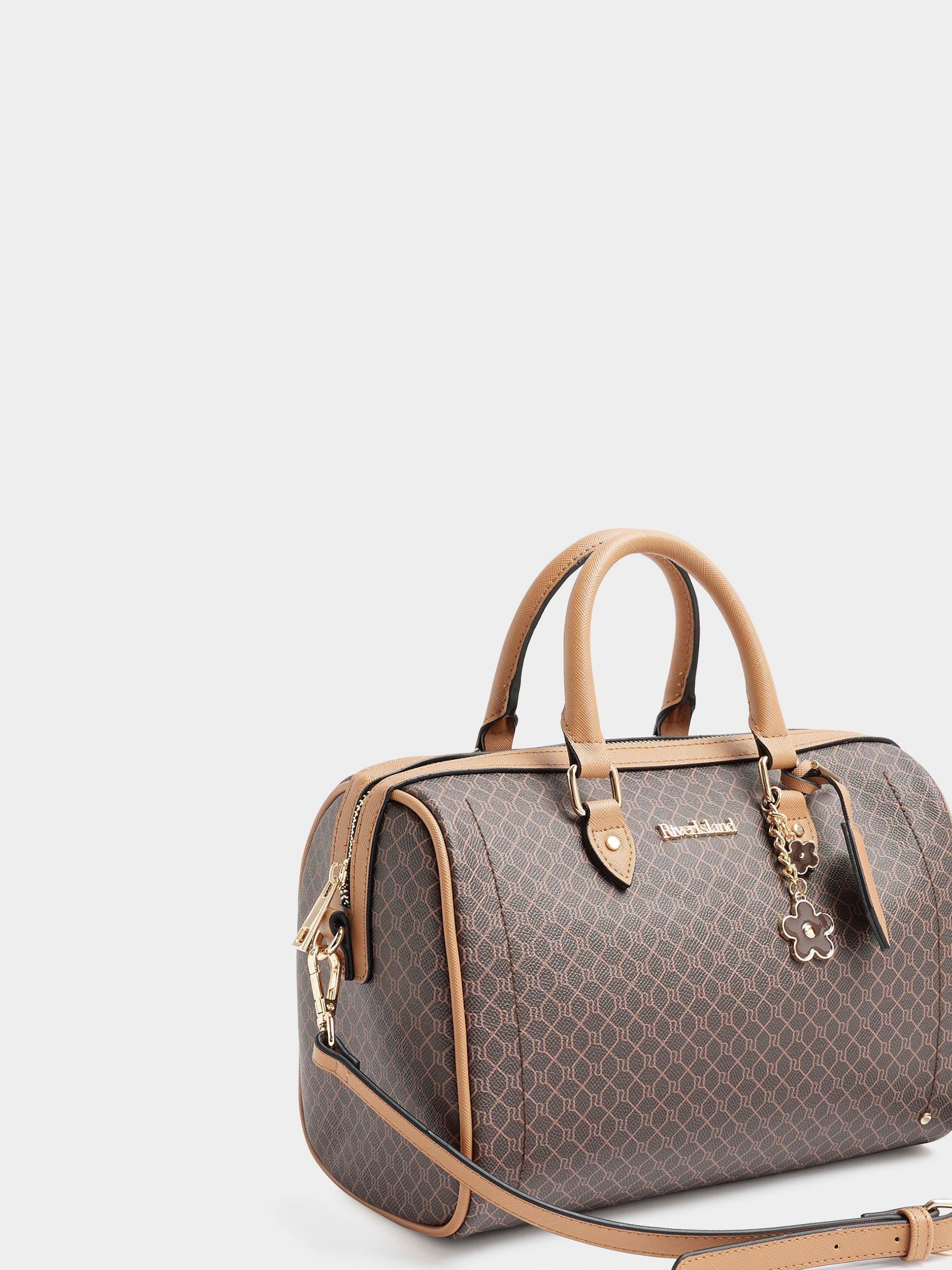 Buy River Island Brown Medium Cross-Body Bowler Bag from the Next UK ...