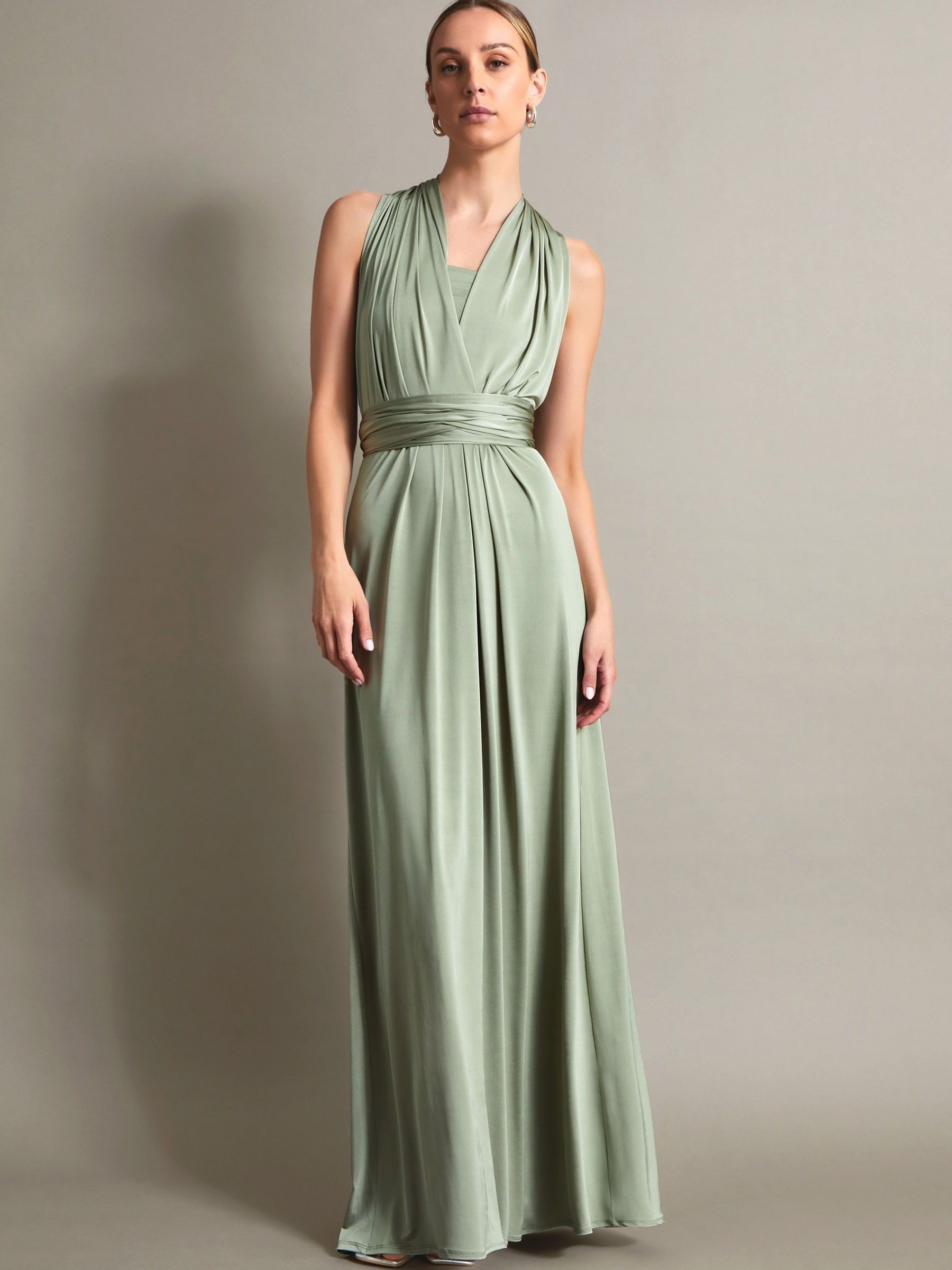 Buy Monsoon Bottle Green Thea Multiway Bridesmaid Dress from Next Ireland