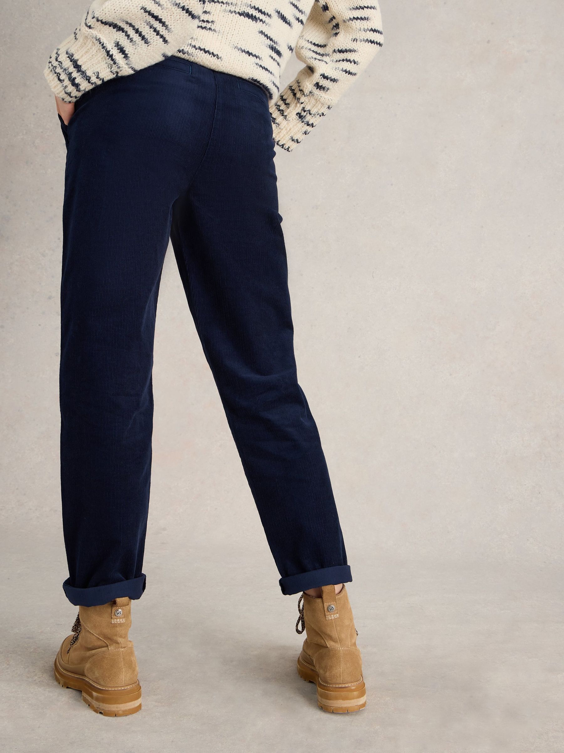 Buy White Stuff Navy Twister Cord Trousers from the Next UK online shop
