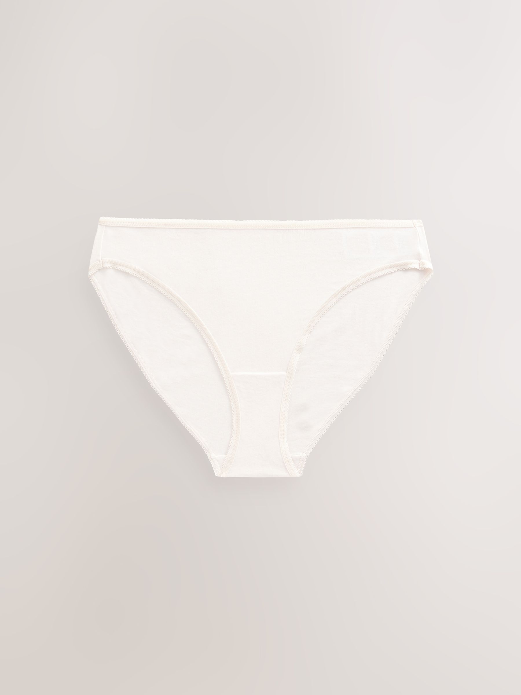 Buy Pink/Blue High Leg Cotton Rich Knickers 7 Pack from Next Malta