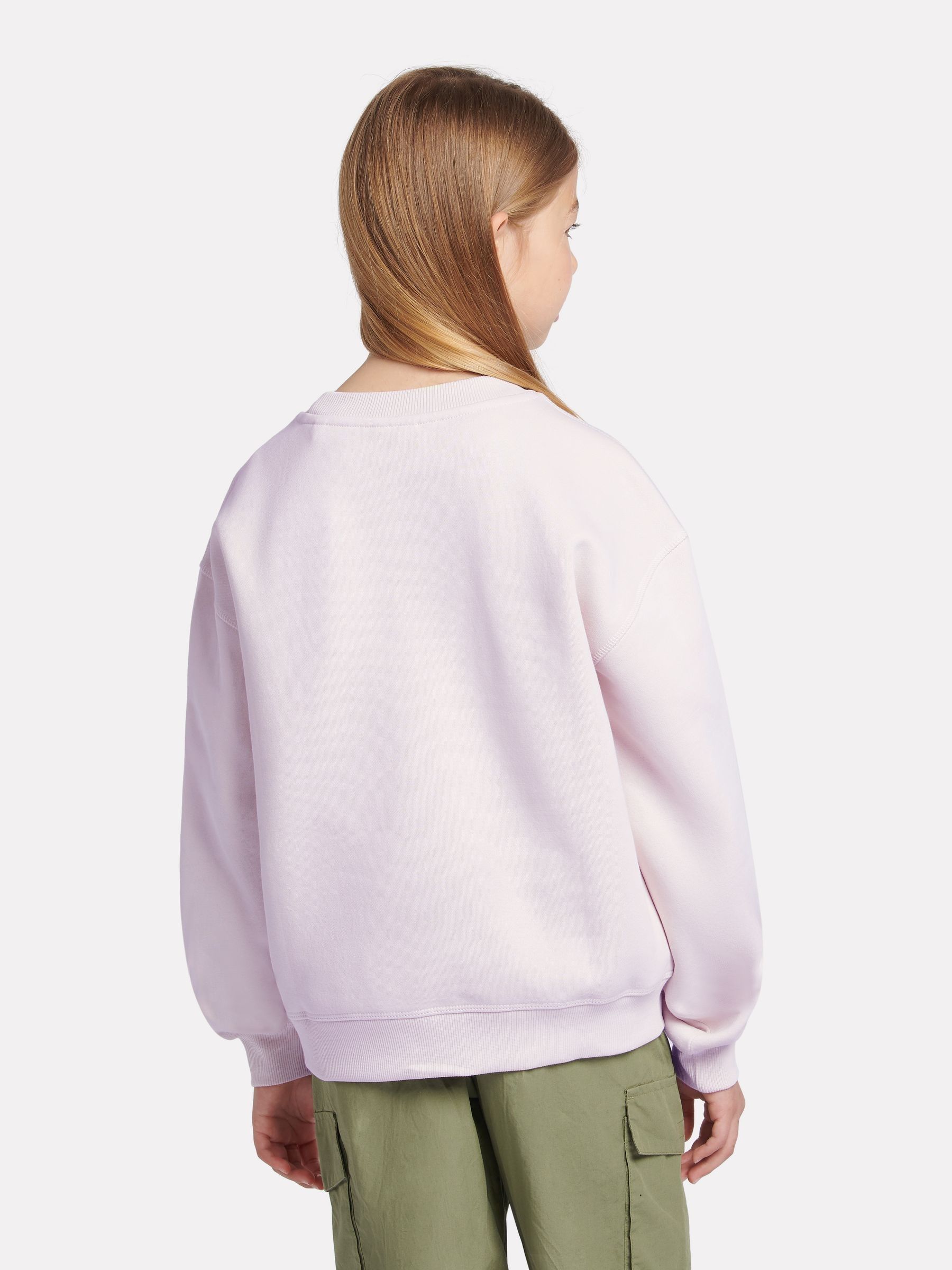 Buy New Balance Pink Small Girls Logo Sweatshirt from the Next UK ...
