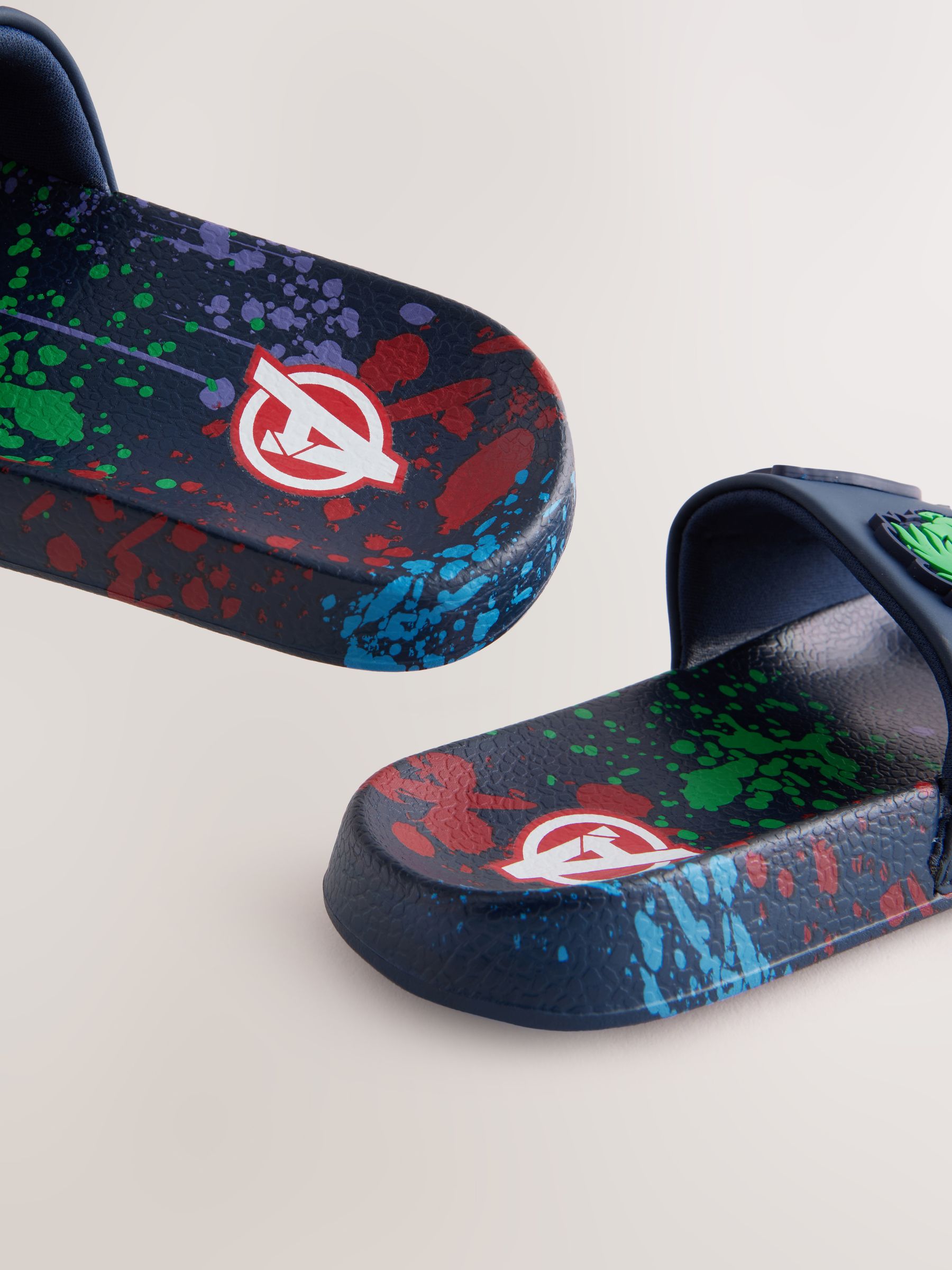 Buy Navy Marvel Sliders from the Next UK online shop