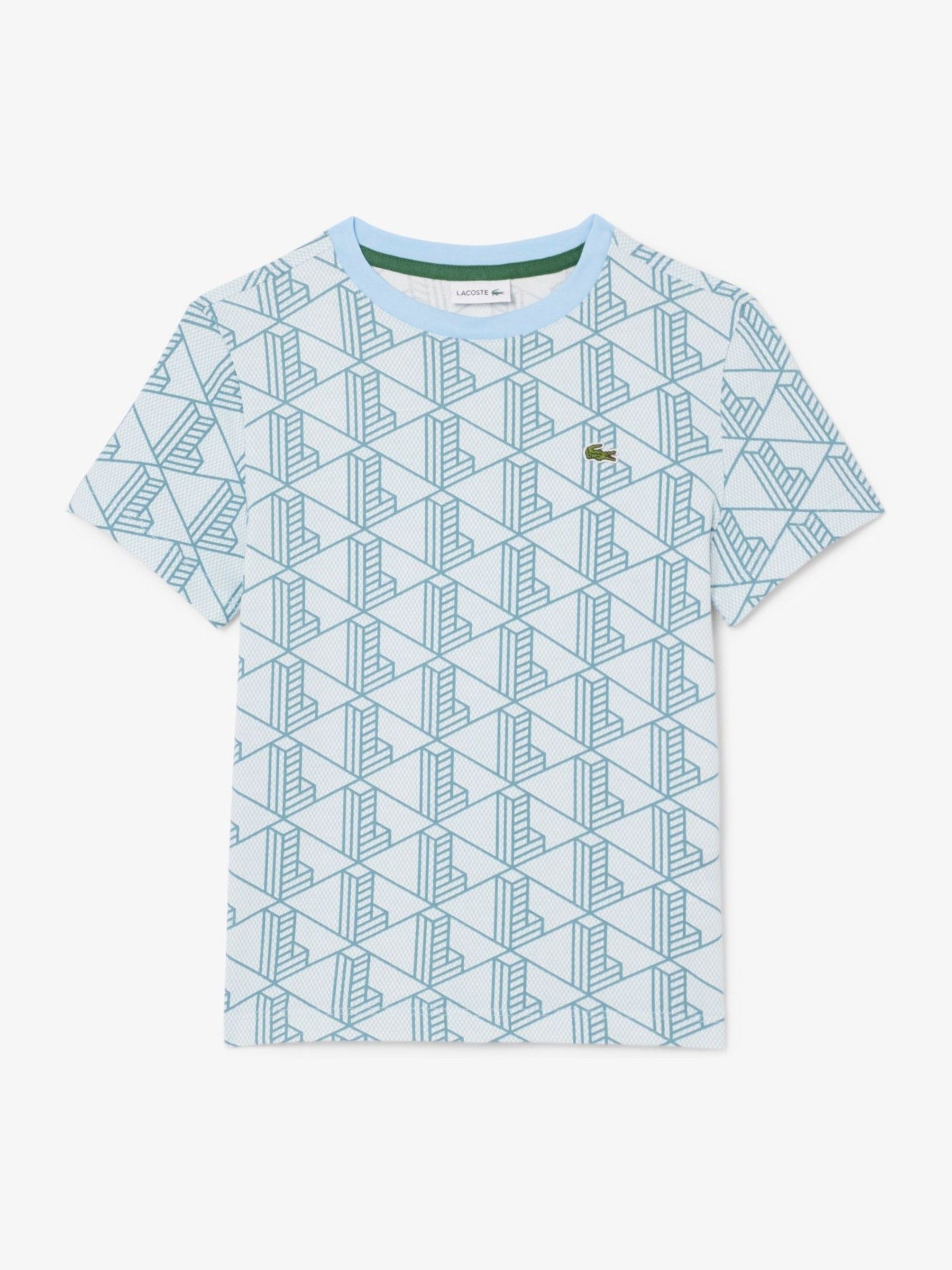 Buy Lacoste Monogram Print Cotton T-Shirt from the Next UK online shop