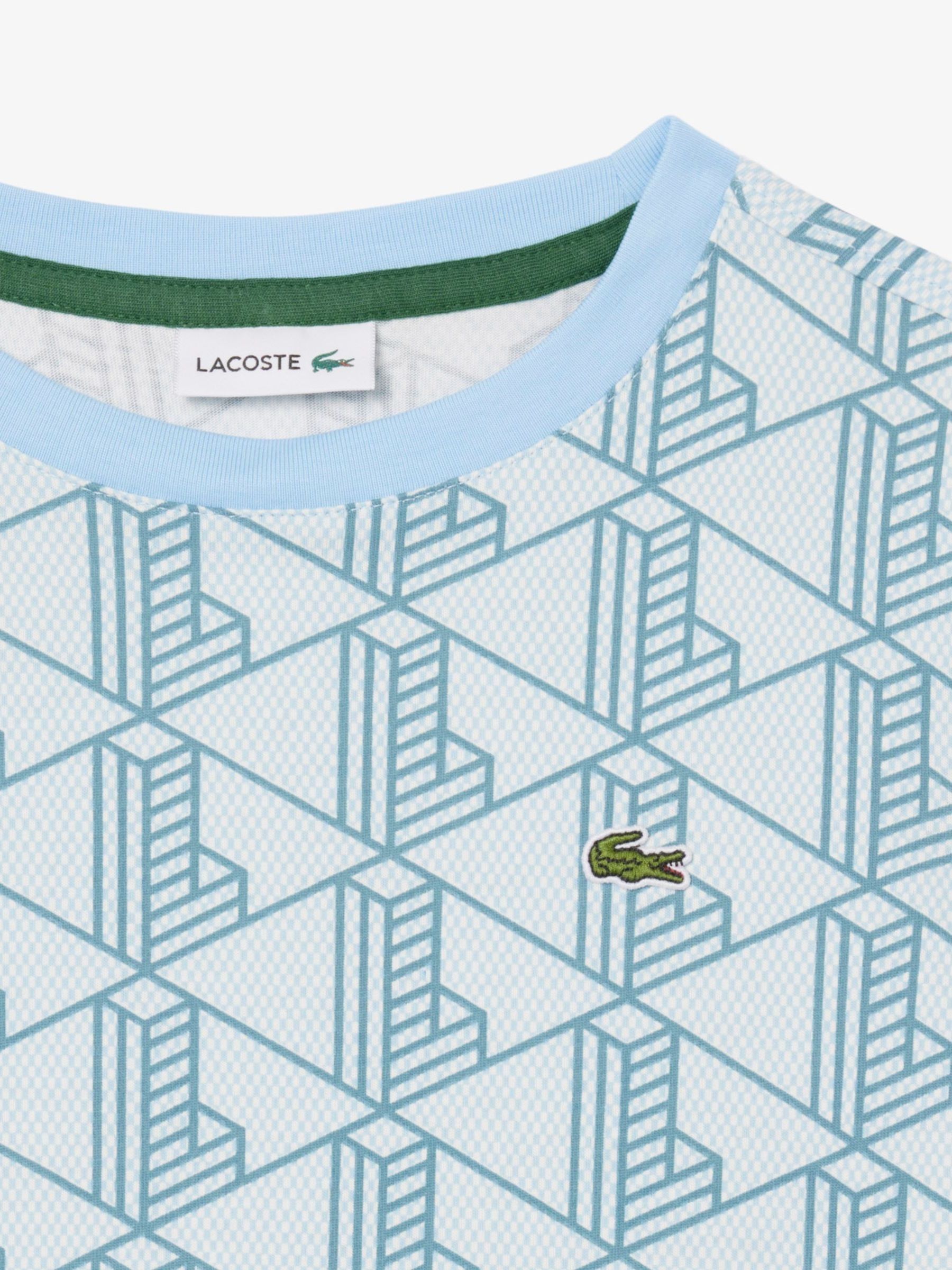 Buy Lacoste Monogram Print Cotton T-Shirt from the Next UK online shop