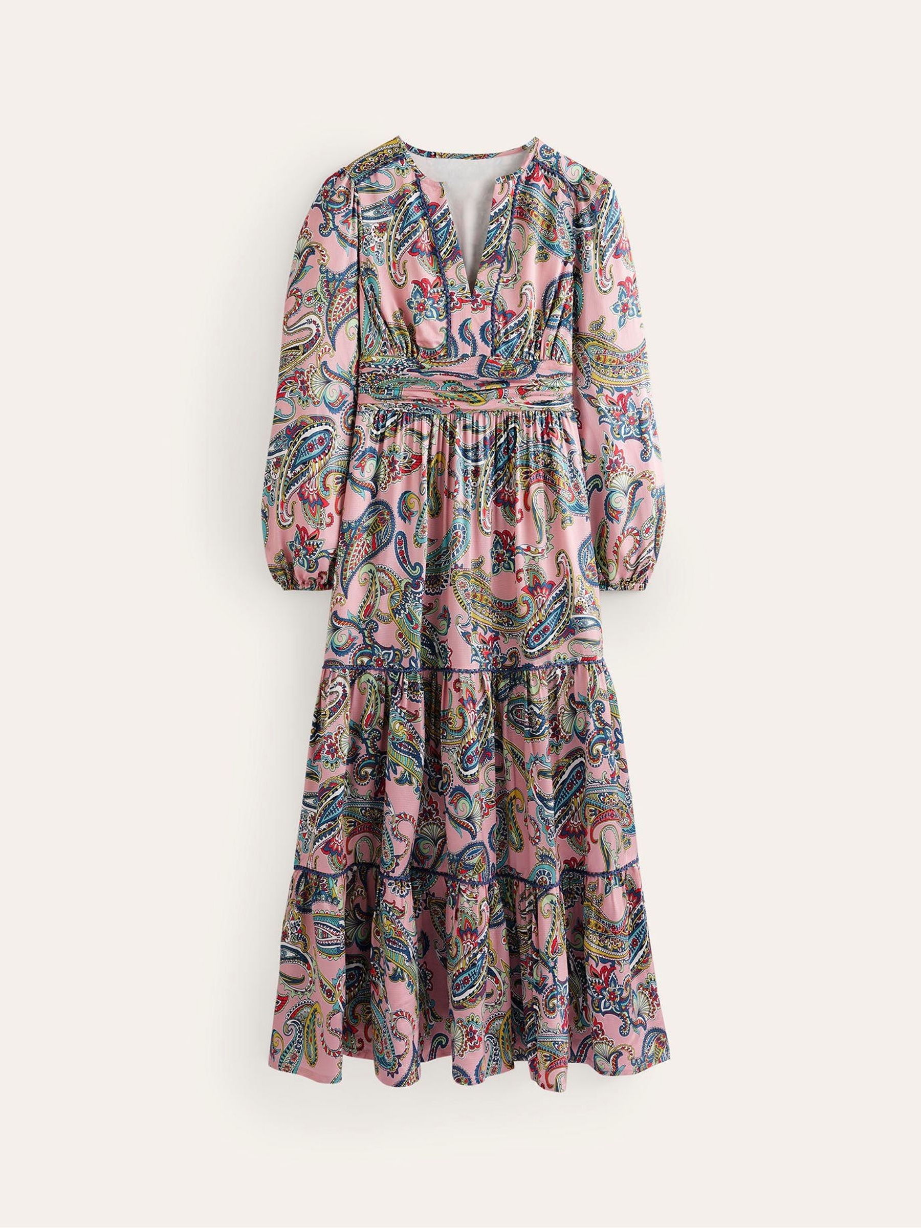 Buy Boden Pink Pippa Satin Maxi Dress from the Next UK online shop