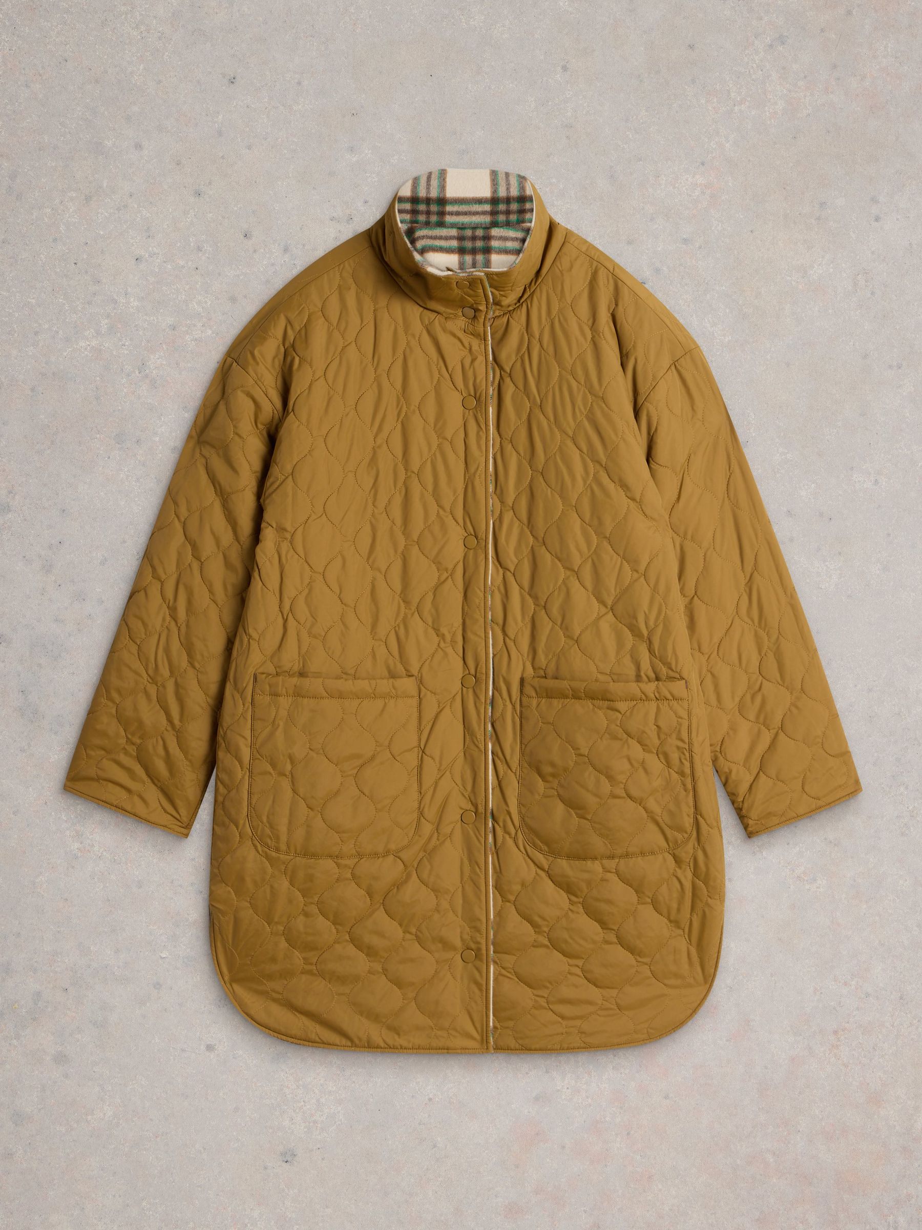 Buy White Stuff White Marlowe Reversible Check Coat from the Next UK ...