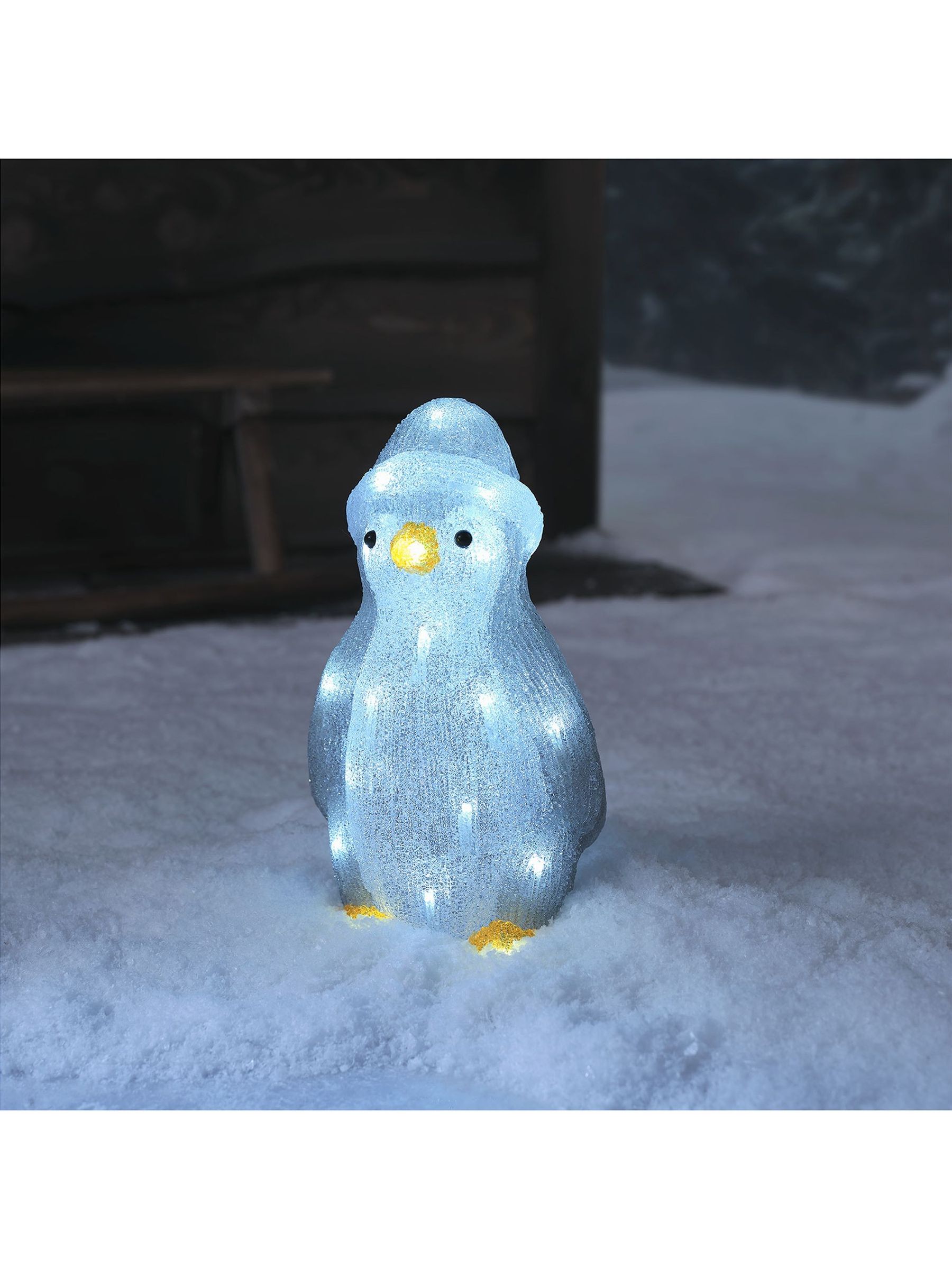 Buy Lights4fun Acrylic Light Up Christmas Penguin Figure from the Next ...