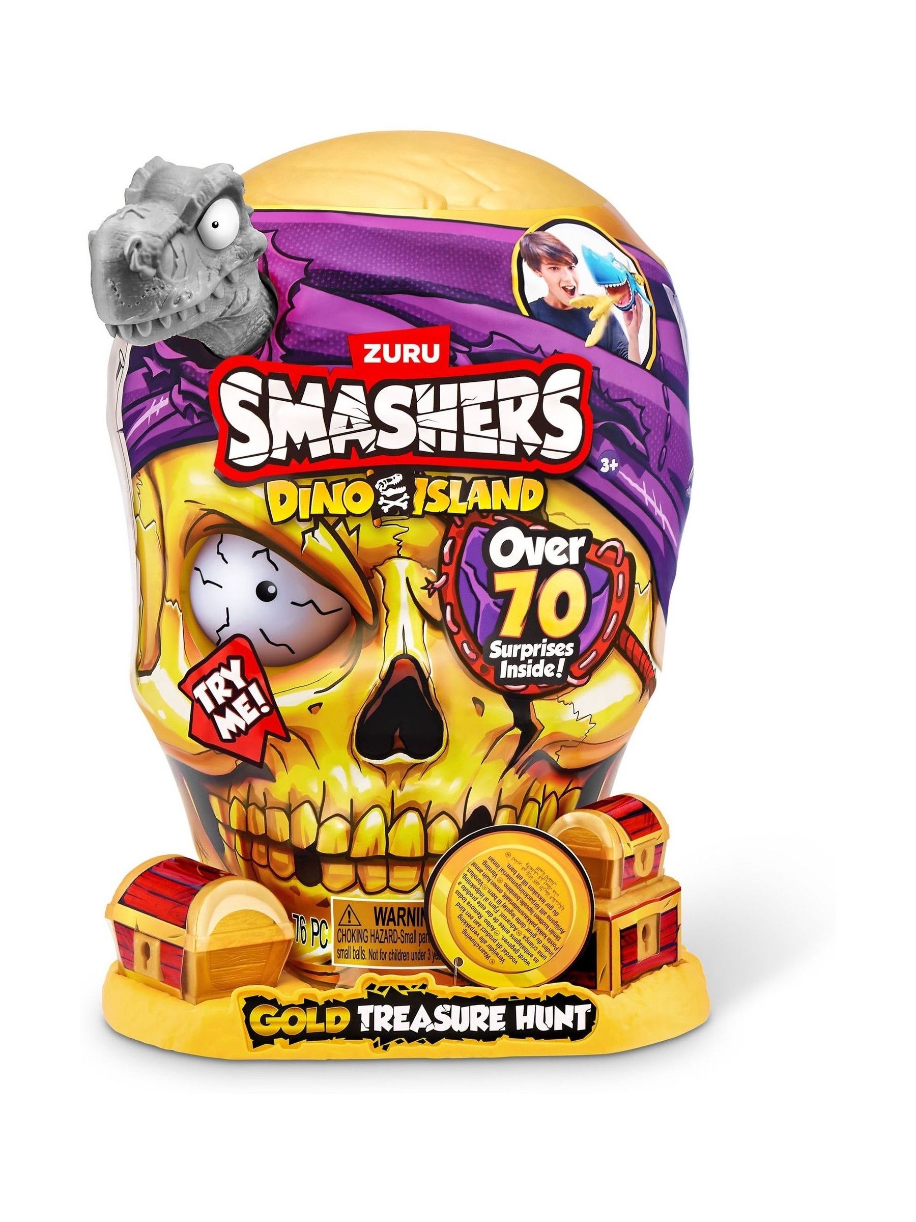 Buy Zuru Smashers Dino Island Series 1 Gold Treasure Hunt from the Next ...